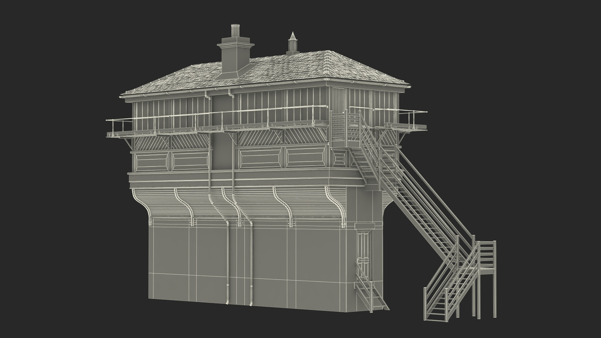 3D Railway Signal House - TurboSquid 2256853