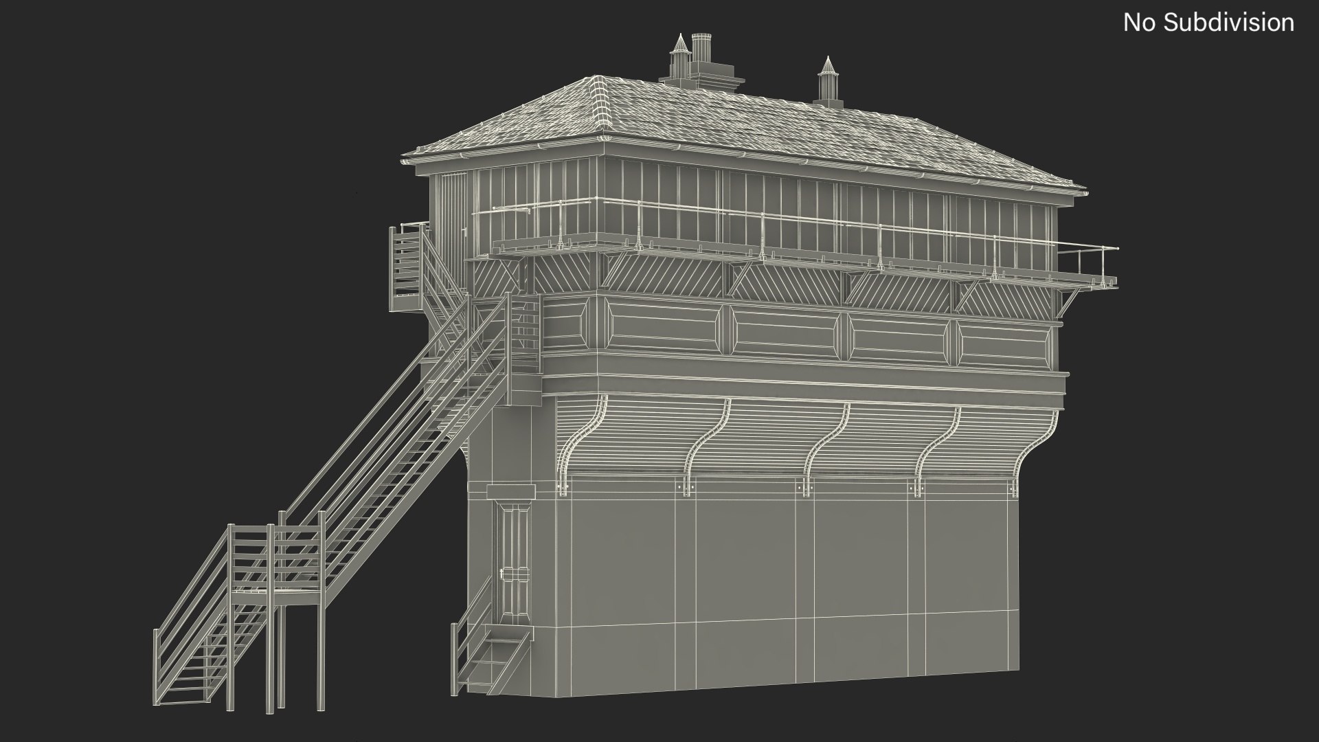 3D Railway Signal House - TurboSquid 2256853