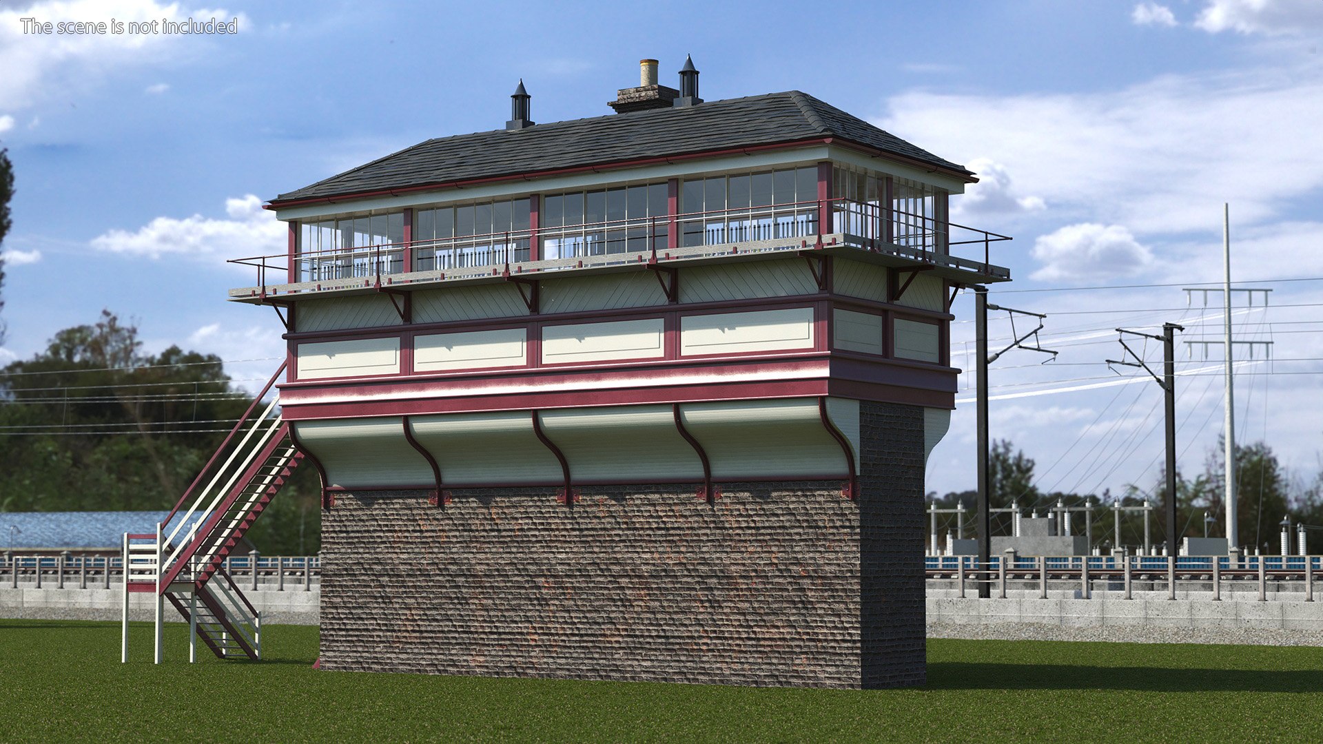 3D Railway Signal House - TurboSquid 2256853
