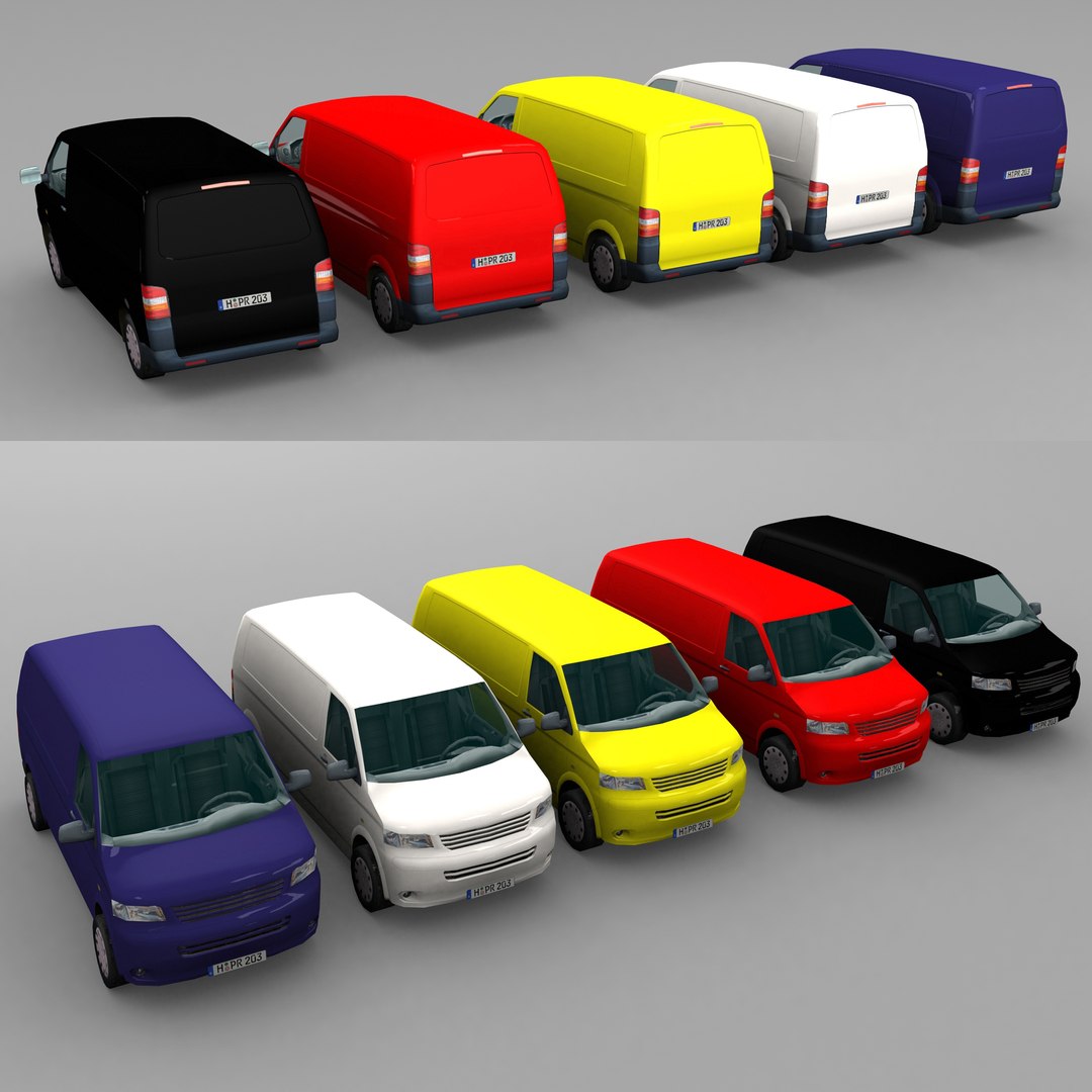 Van Bus 3d Model