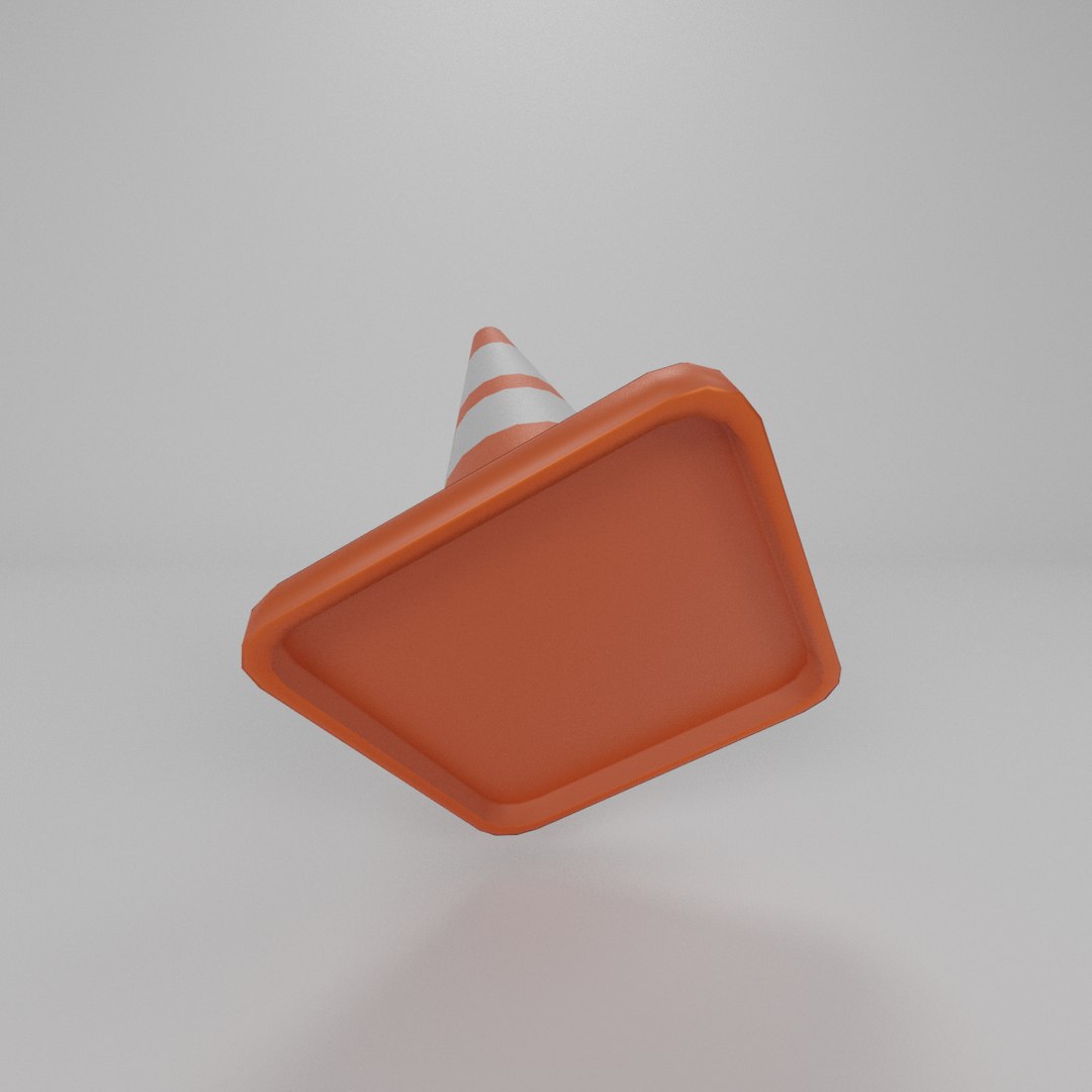 Low Poly Traffic Cone 3D model - TurboSquid 1788315