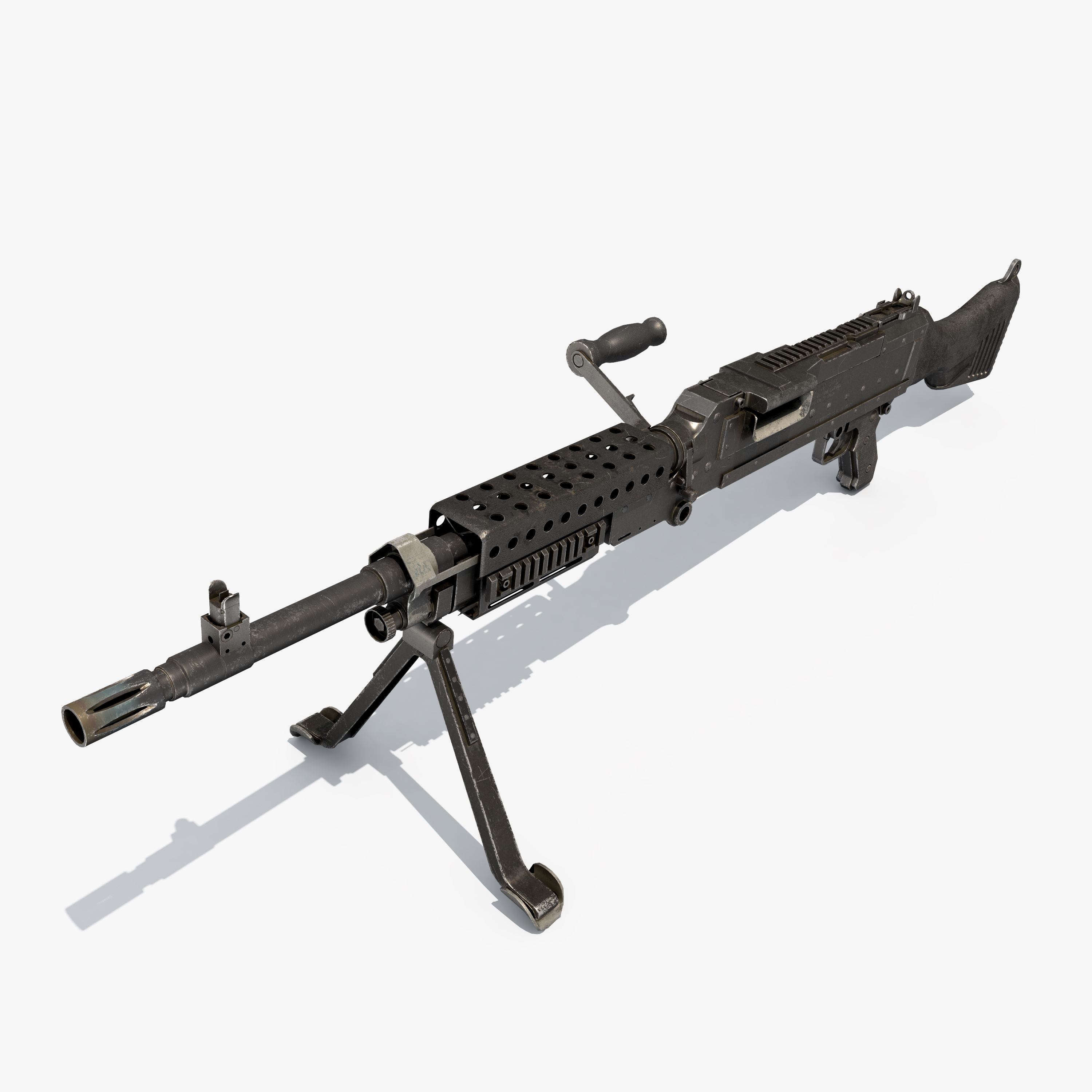 3D model Machine gun M 240 - TurboSquid 1956020