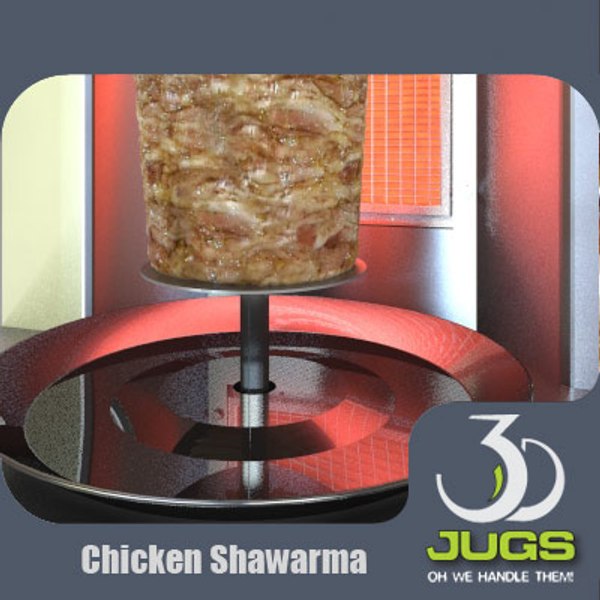 chicken shawarma 3d model