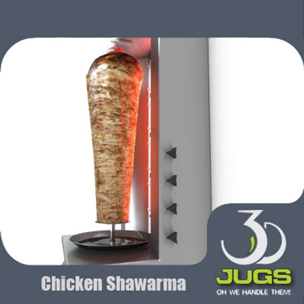 chicken shawarma 3d model