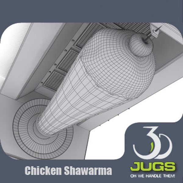 chicken shawarma 3d model