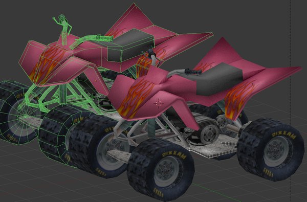 modelo 3d Low Poly Quad - TurboSquid 688986