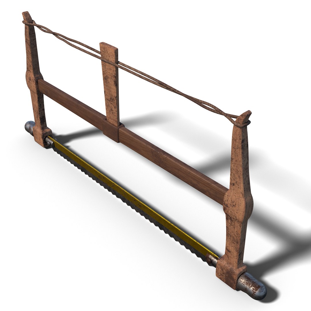 Double Handed Saw 3D Model - TurboSquid 2088885