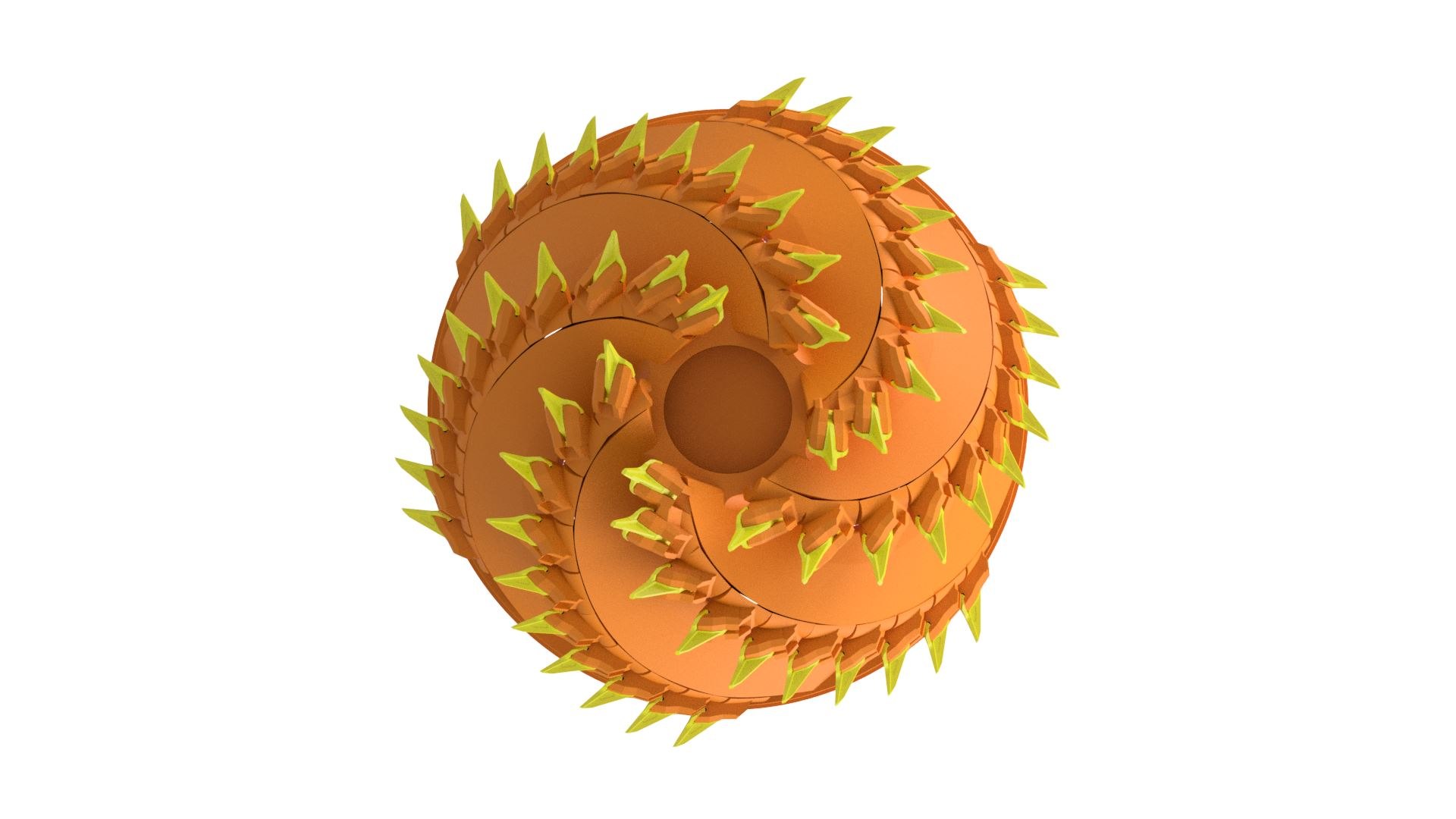 Rock Cutter Head 3D - TurboSquid 1983106