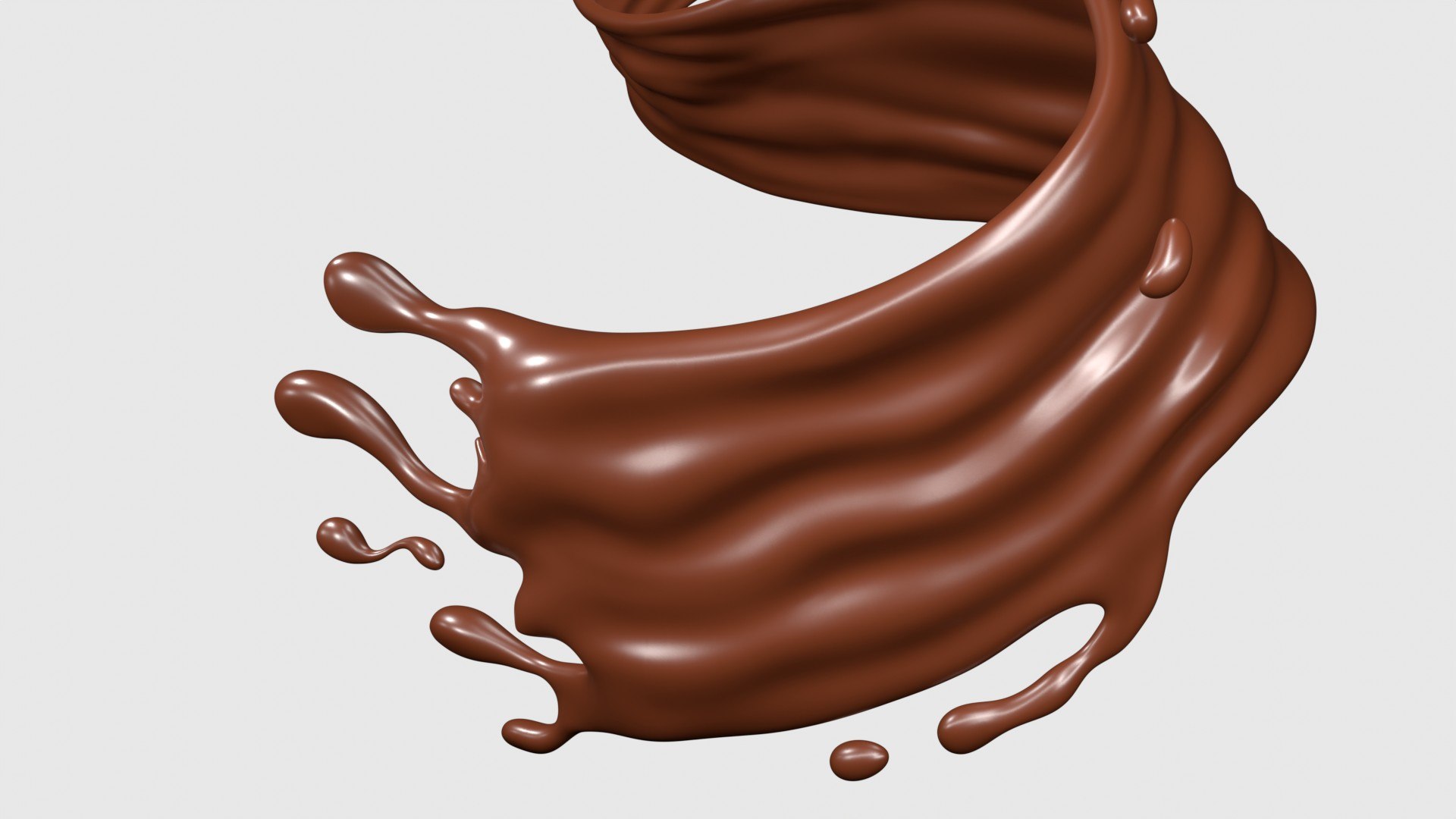 Chocolate Liquid Splash 013 Model - TurboSquid 2519408