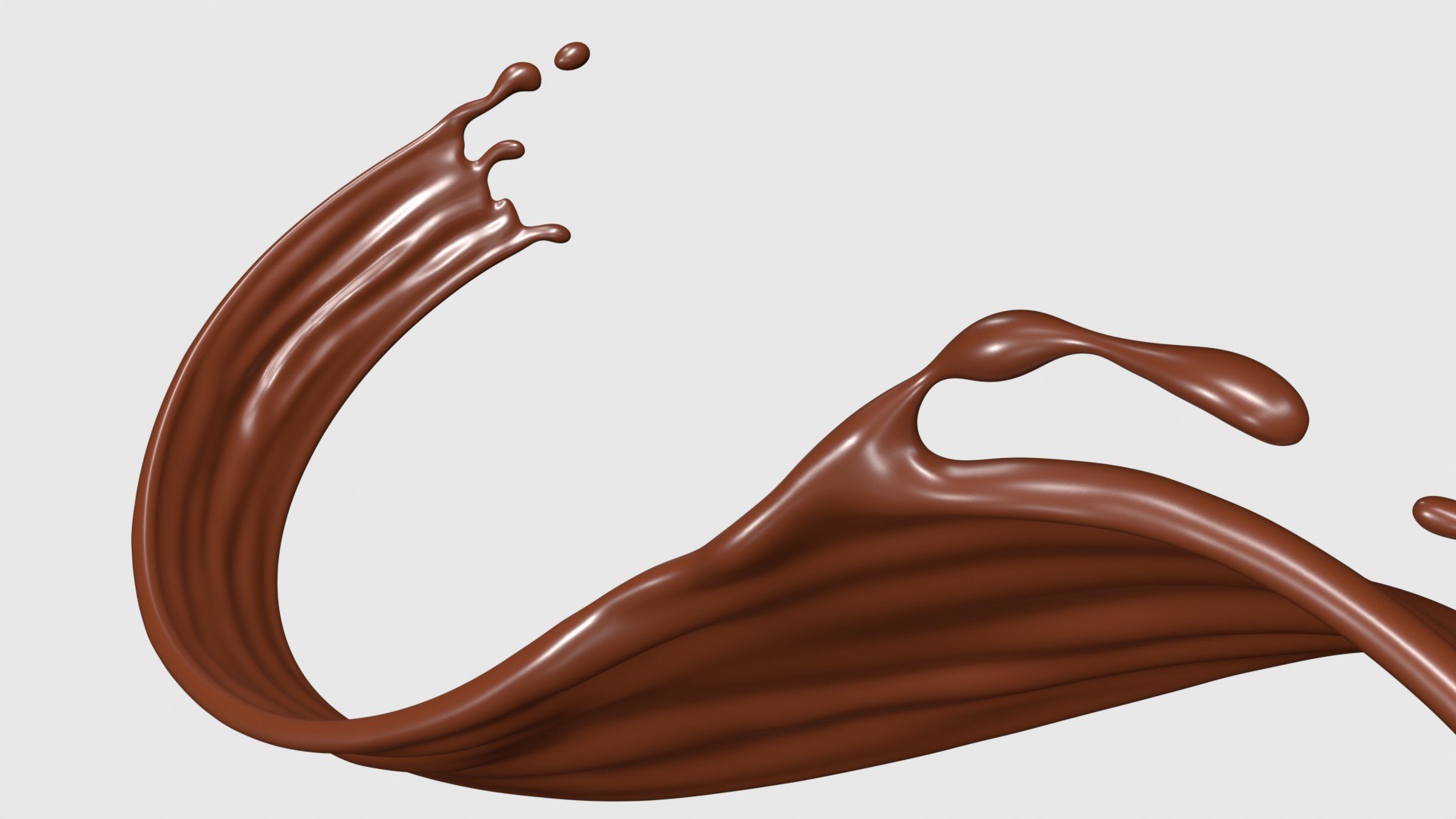 Chocolate Liquid Splash 013 Model - TurboSquid 2519408