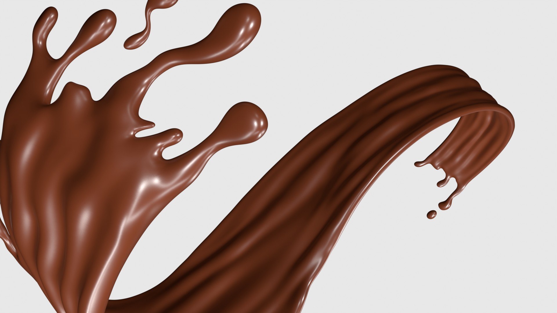 Chocolate Liquid Splash 013 Model - TurboSquid 2519408