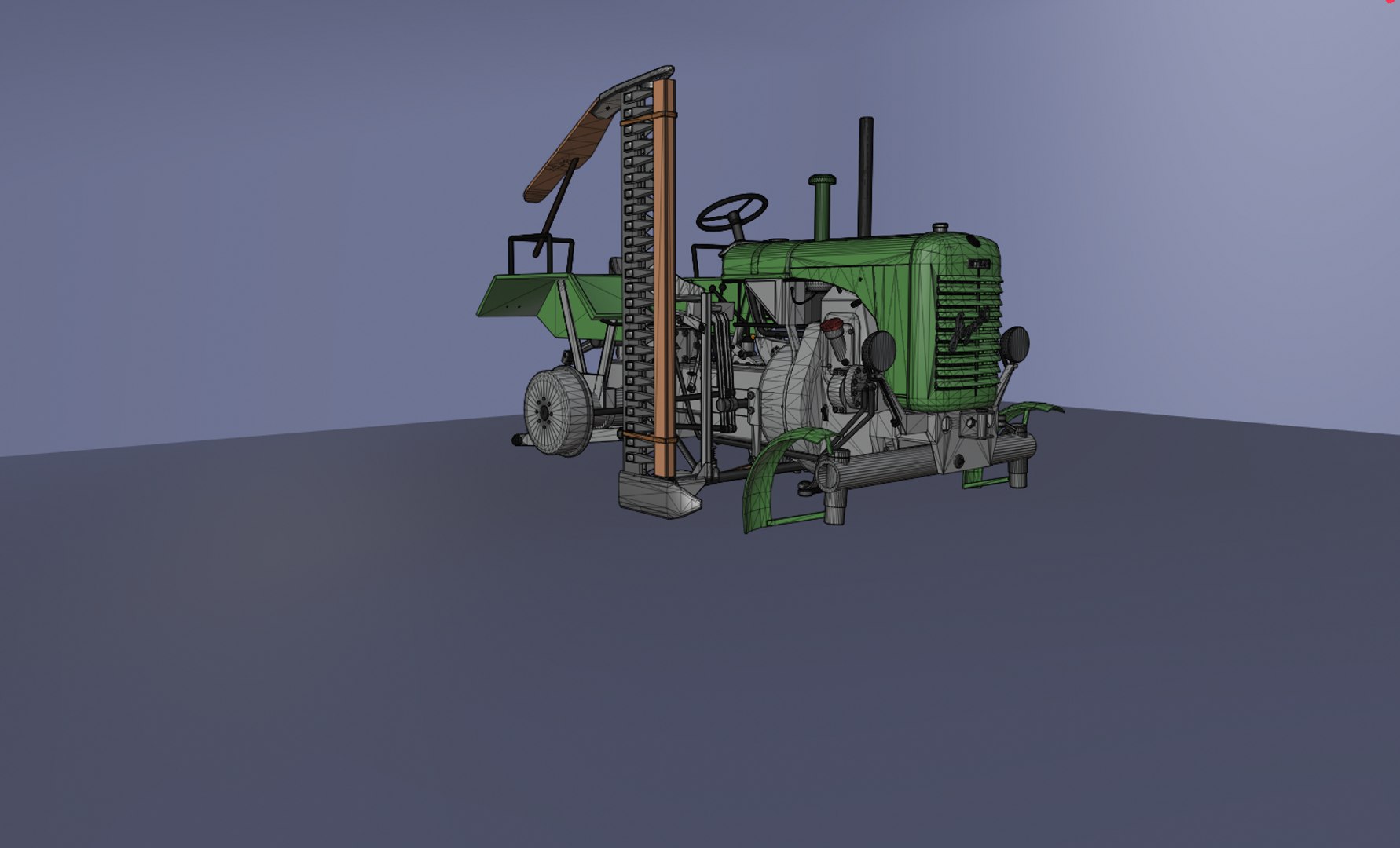 Steyr T80 3D Model Old Tractor 3D Model - TurboSquid 2016966