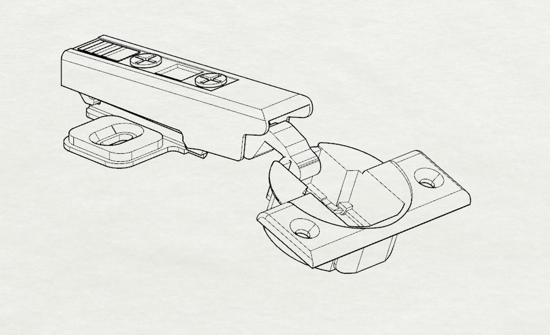 Overlay Hinges 3d Model