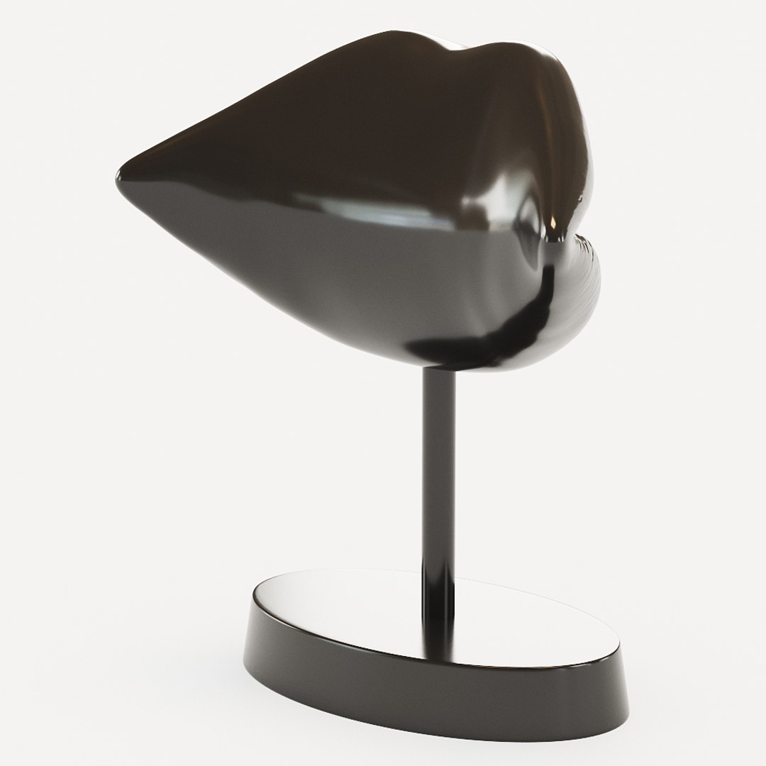 3d figurine lips model