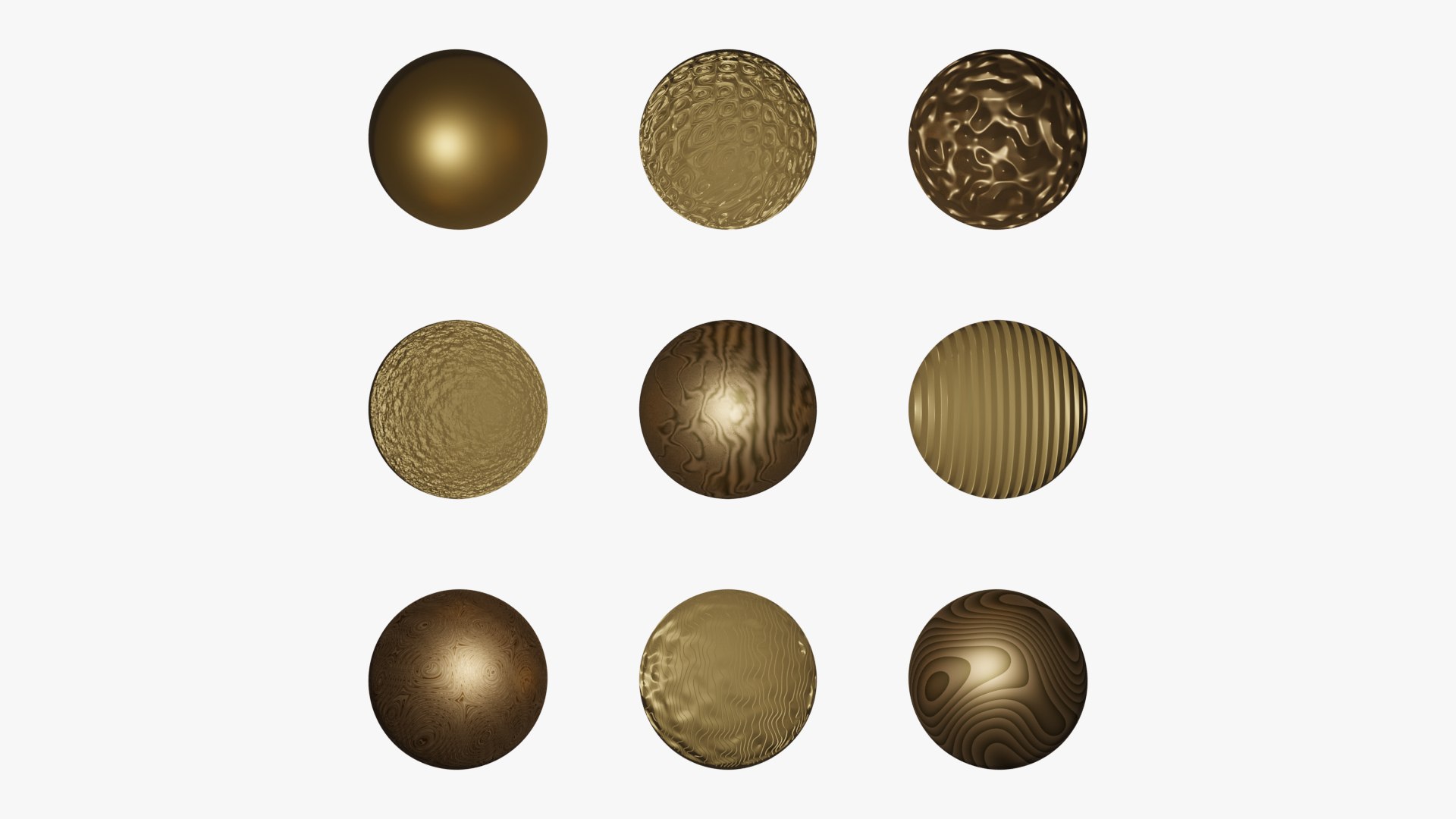 Procedural Gold Materials For Blender 3D Model - TurboSquid 1838933