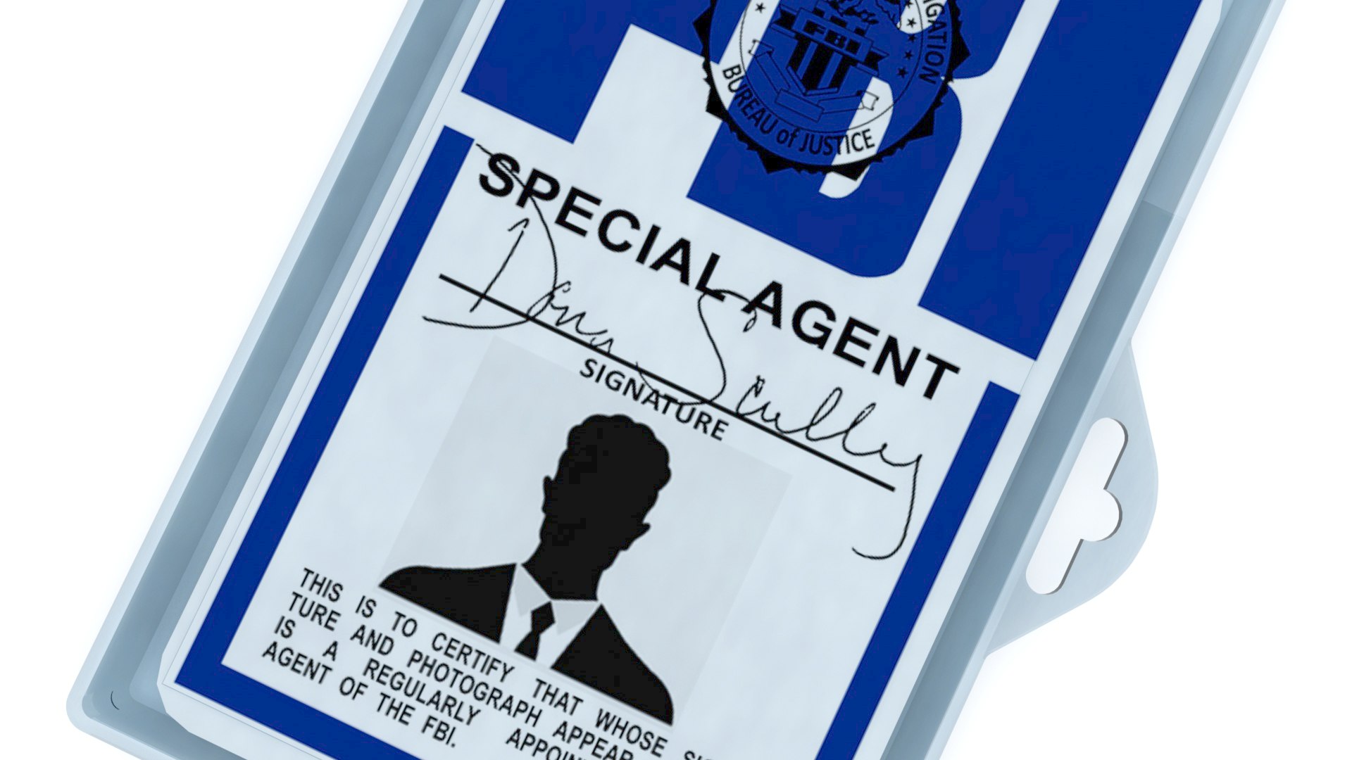 FBI Card In Lanyard - Agent Pass - With Textures - 3D Asset Model ...