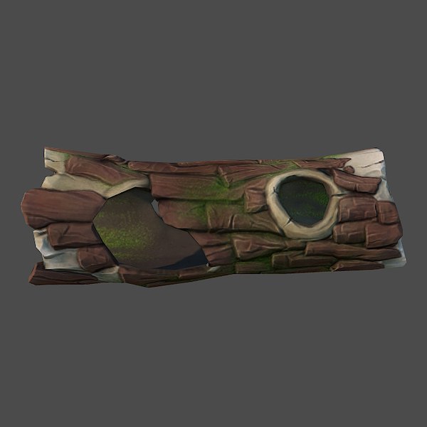 cartoon toon log 3d 3ds