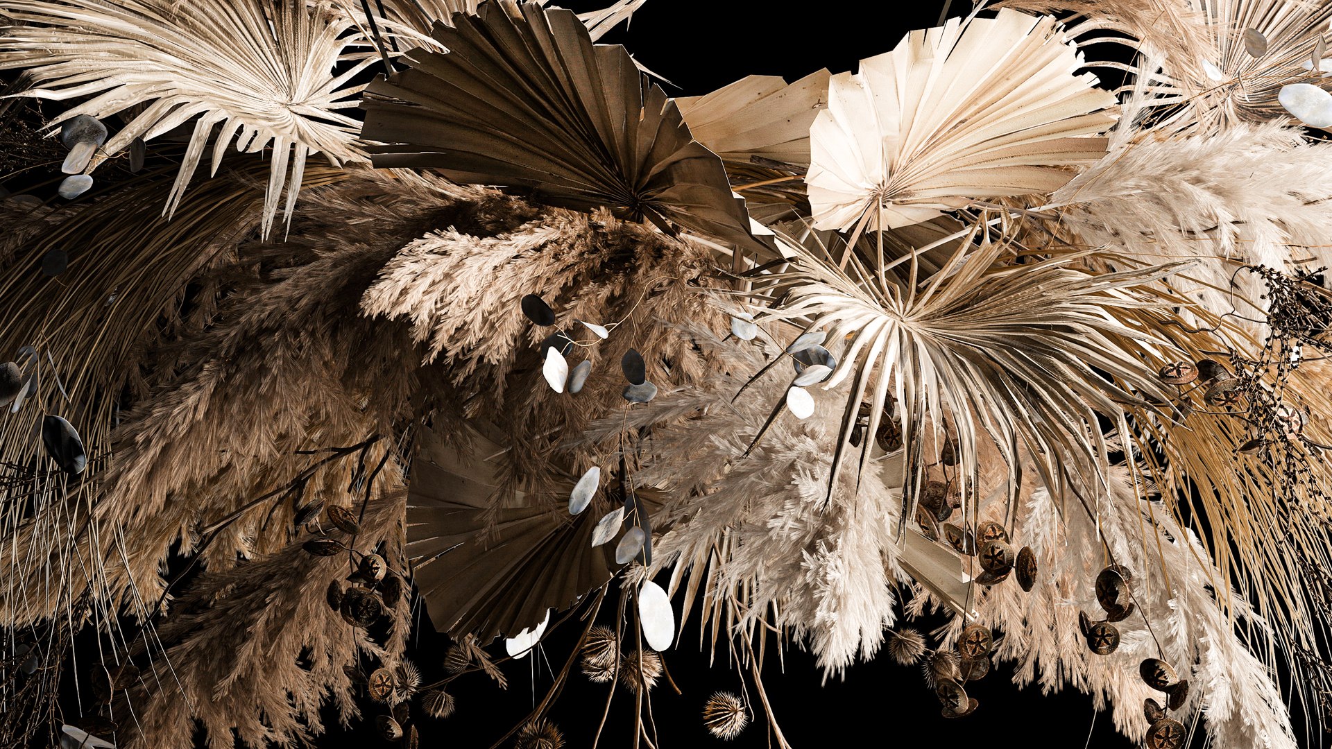 Hanging Bouquet Of Dry Reeds For Decoration 270 3D - TurboSquid 1940415