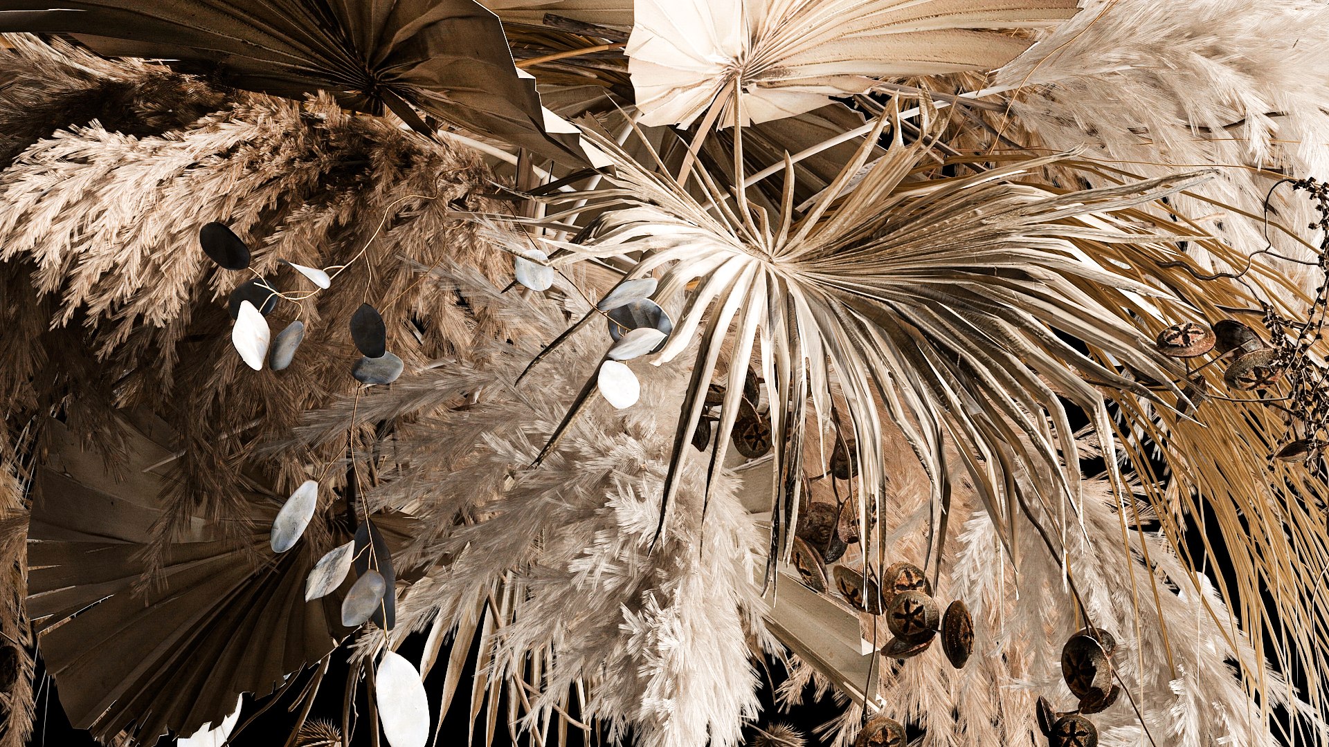 Hanging Bouquet Of Dry Reeds For Decoration 270 3D - TurboSquid 1940415