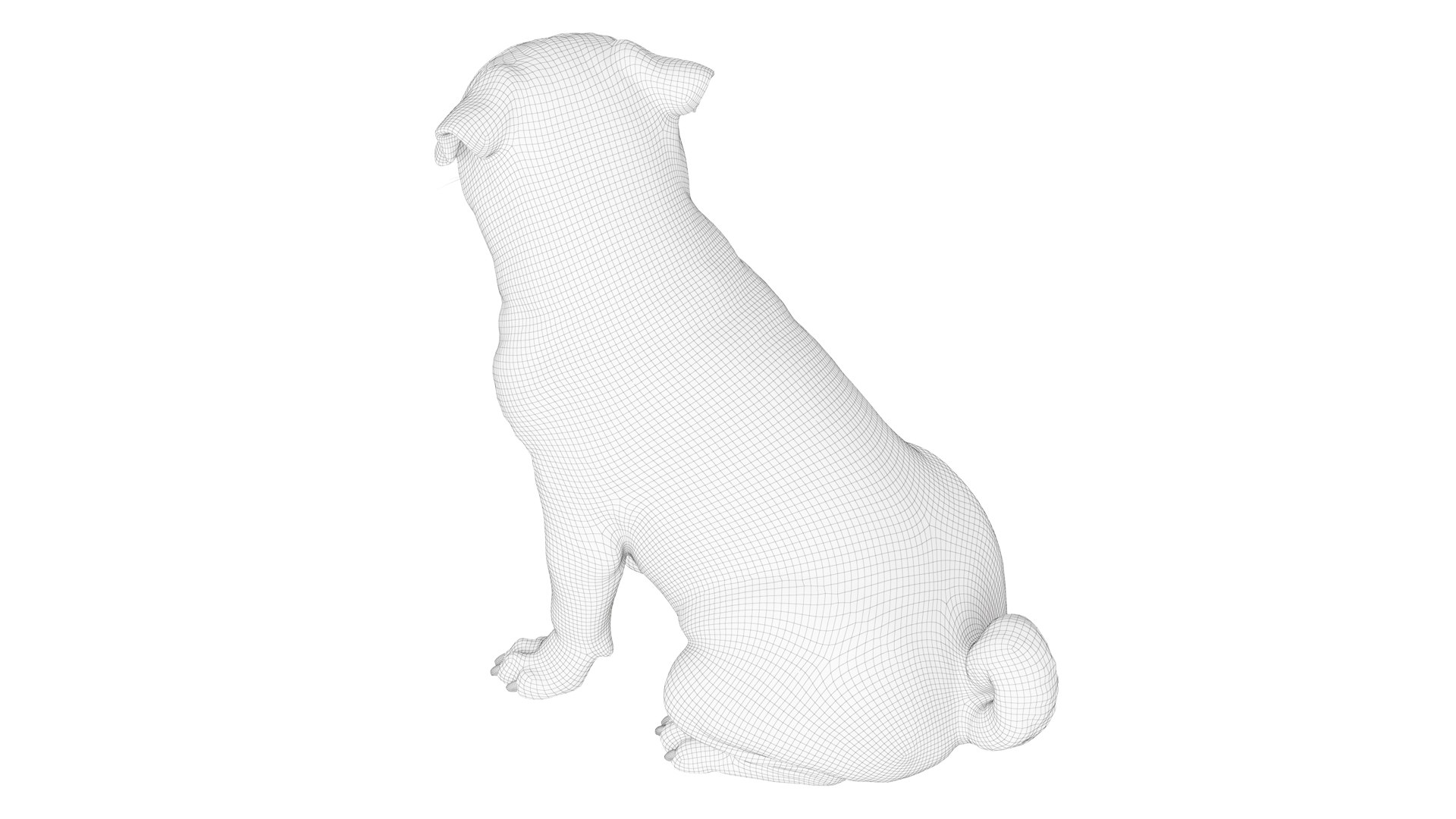 Realistic Pug Dog 3D Model - TurboSquid 2276981