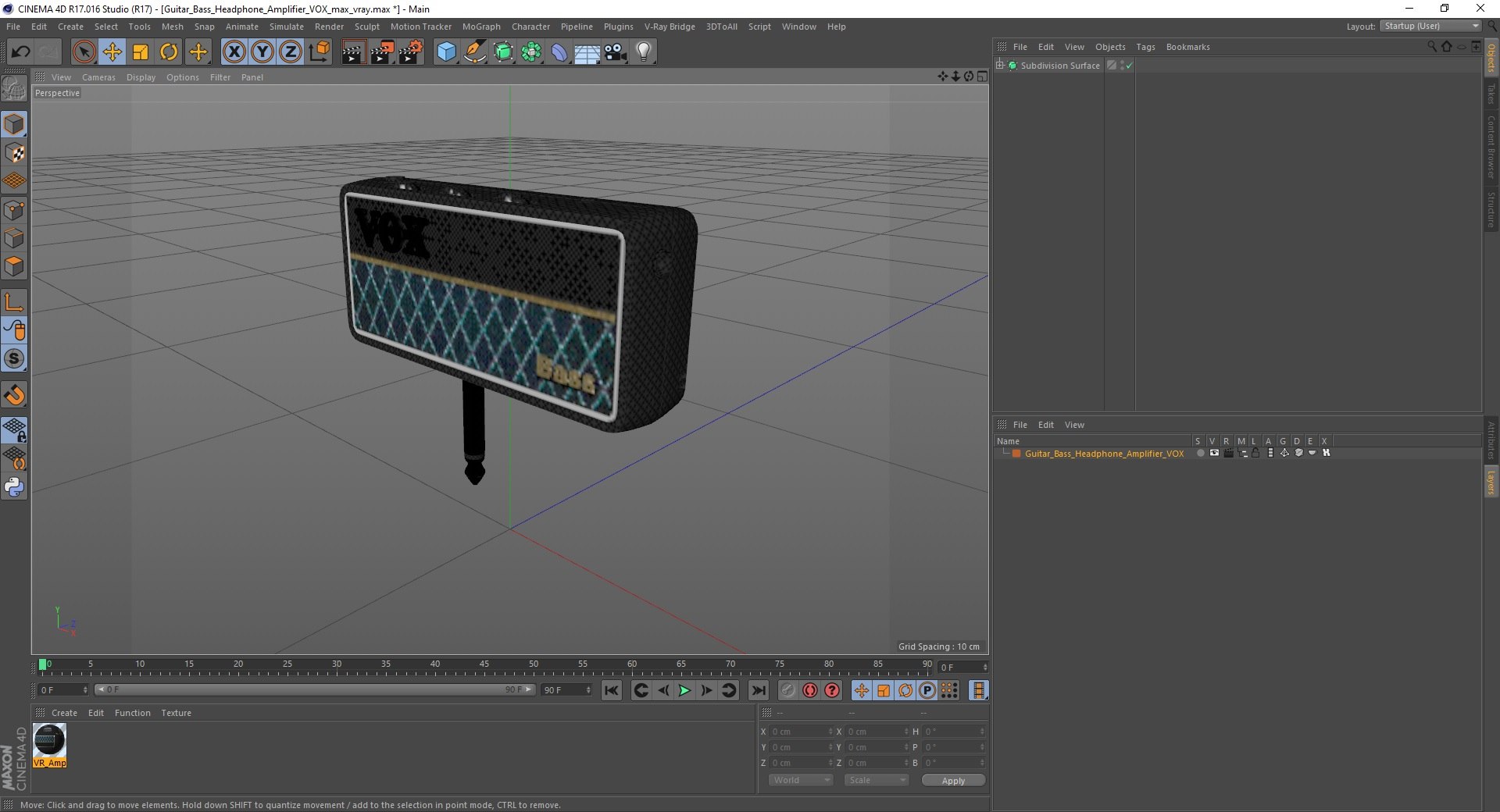 Guitar Bass Headphone Amplifier VOX 3D Model - TurboSquid 2147296