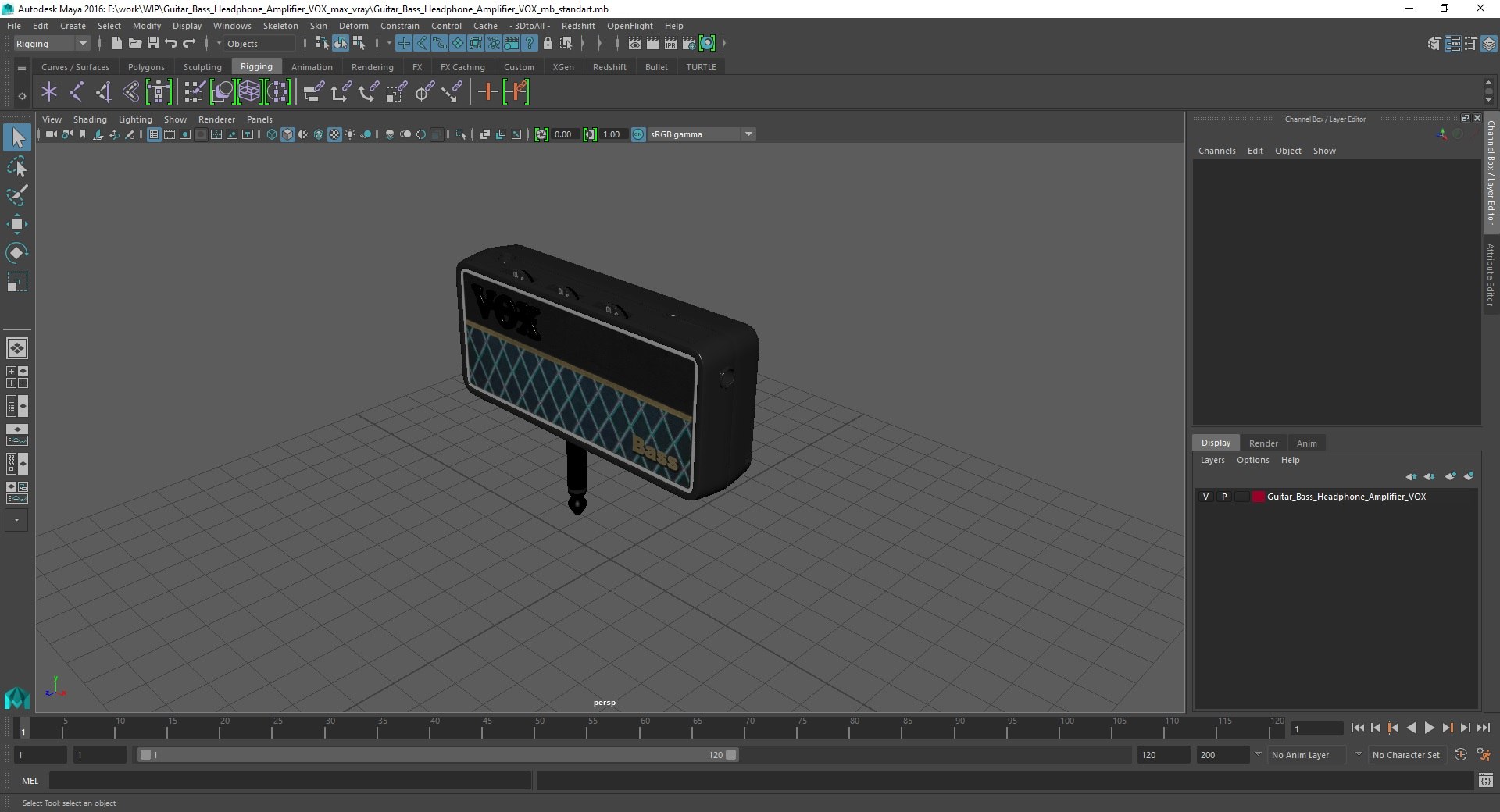 Guitar Bass Headphone Amplifier VOX 3D Model - TurboSquid 2147296
