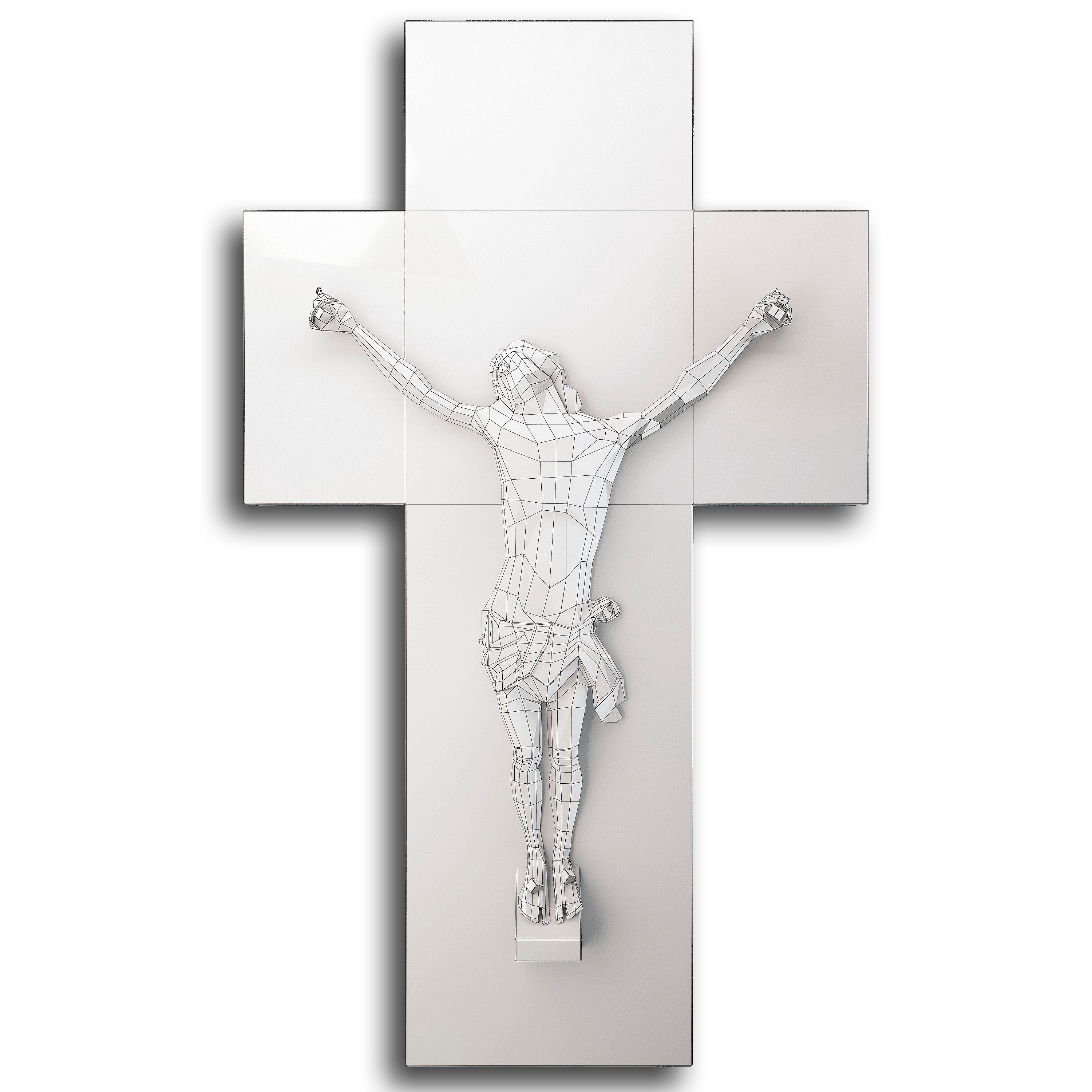 3D bronze jesus christ cross model - TurboSquid 1369990