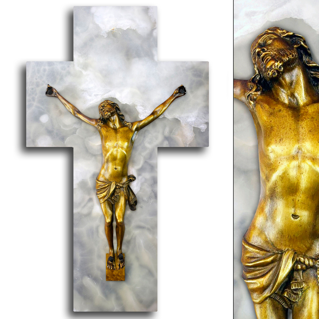 3D bronze jesus christ cross model - TurboSquid 1369990