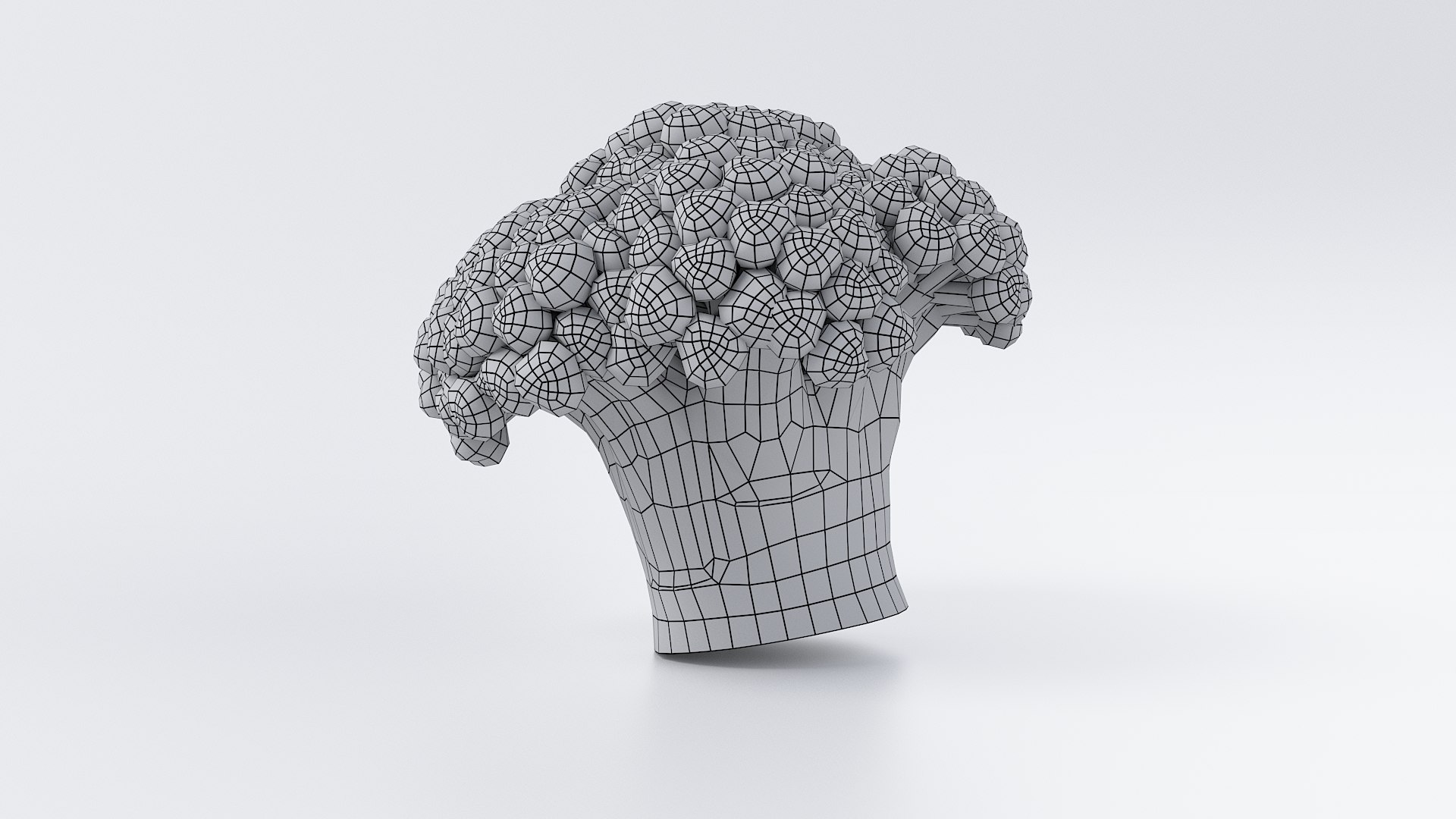 3D Cartoon Broccoli Model - TurboSquid 2078542