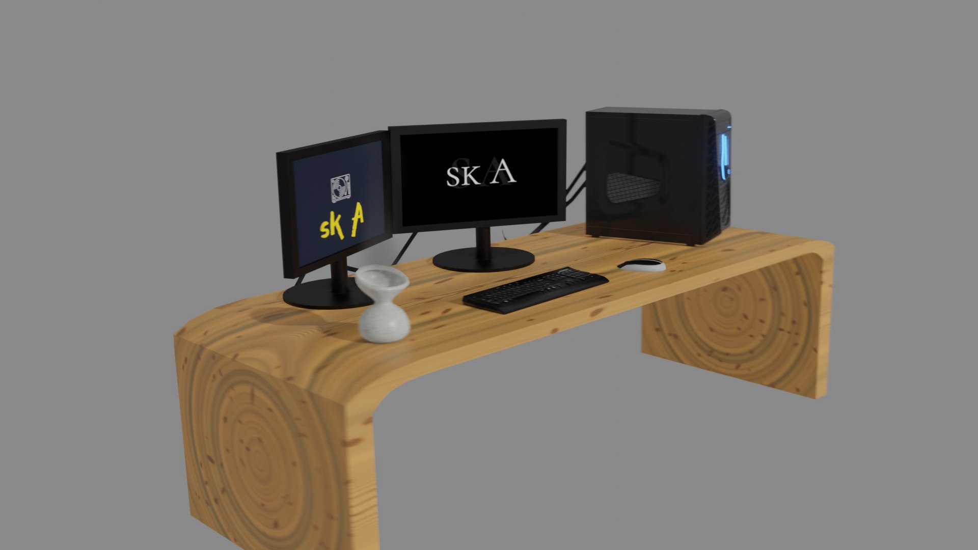 3D Basic Pc Setup - TurboSquid 1650020