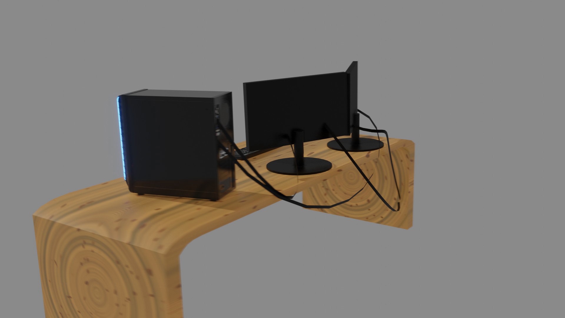 3D Basic Pc Setup - TurboSquid 1650020