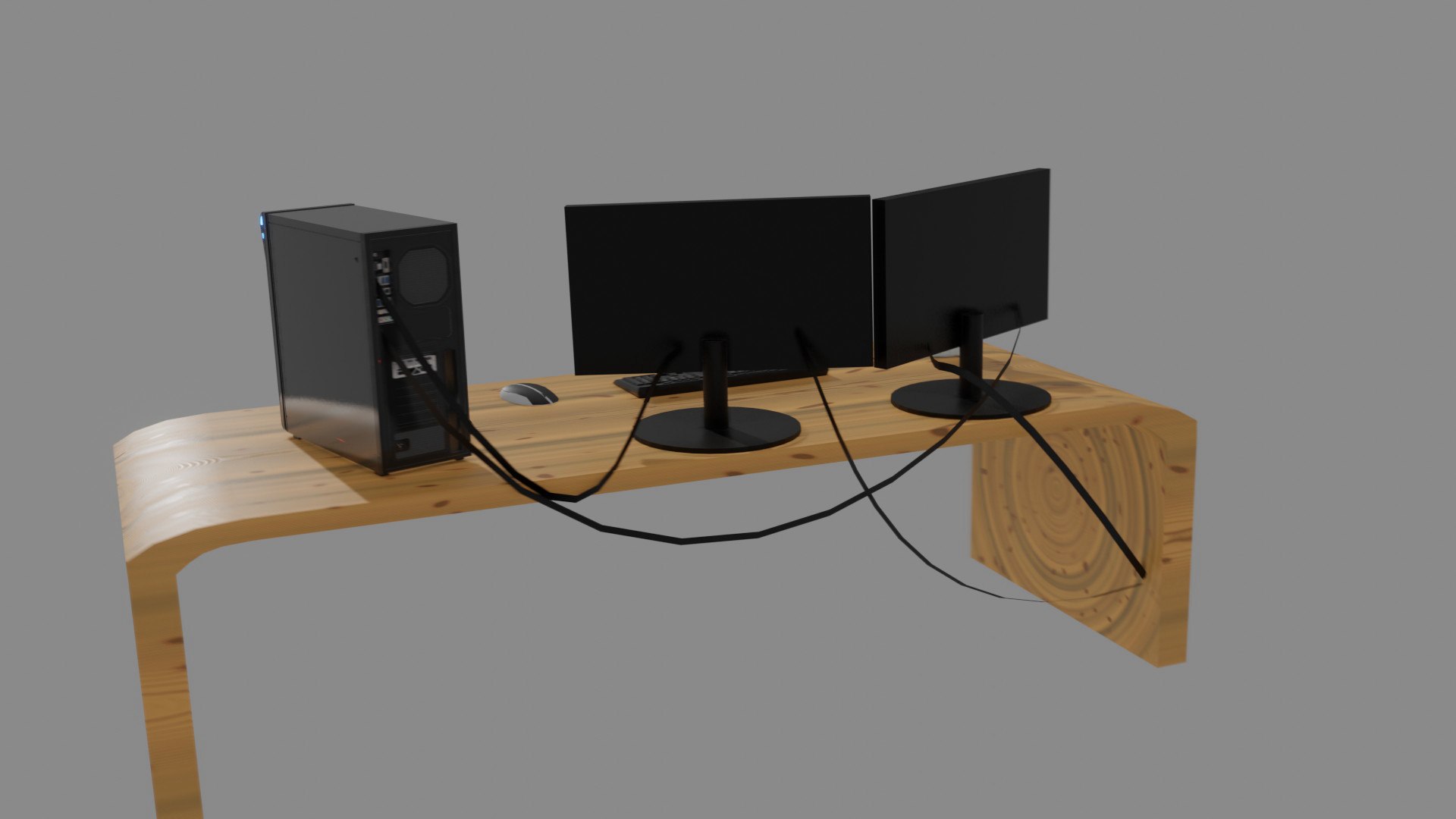 3D Basic Pc Setup - TurboSquid 1650020