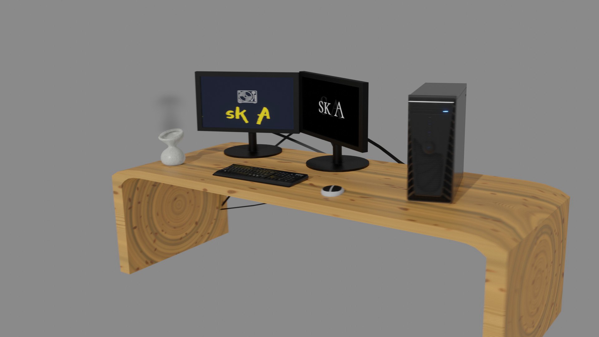 3D Basic Pc Setup - TurboSquid 1650020