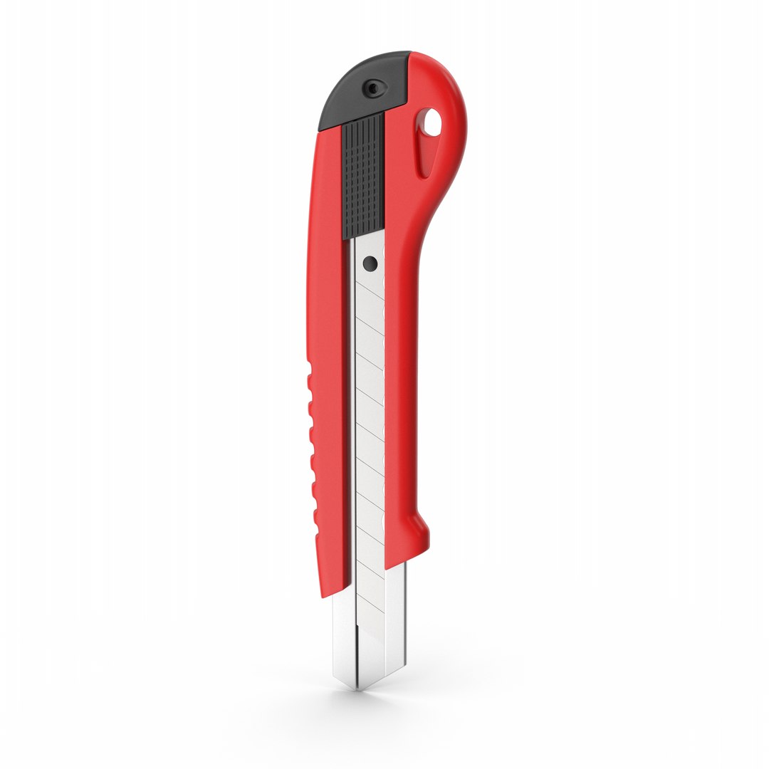 Red Slide Lock Cutter 3D - TurboSquid 1952867
