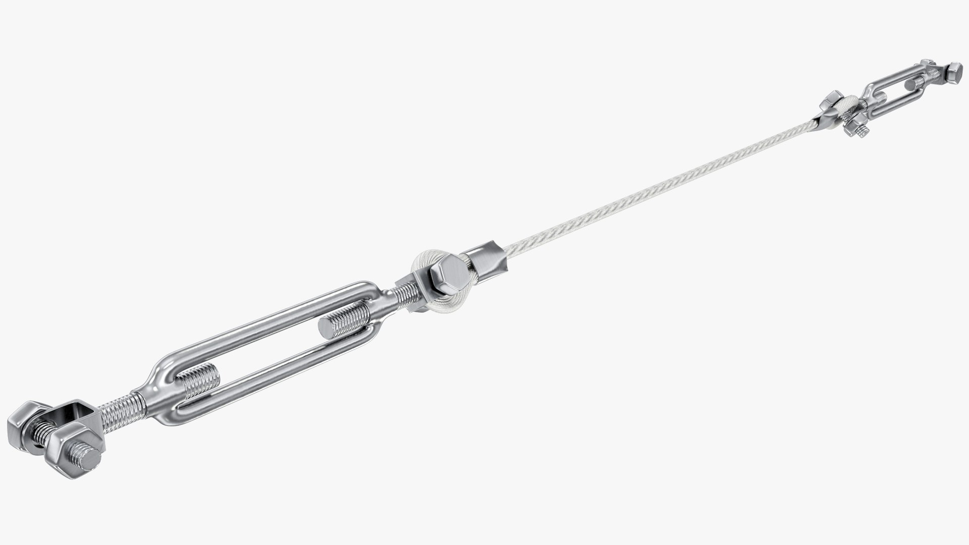 Turnbuckles With Cable V1 Model - TurboSquid 2107511