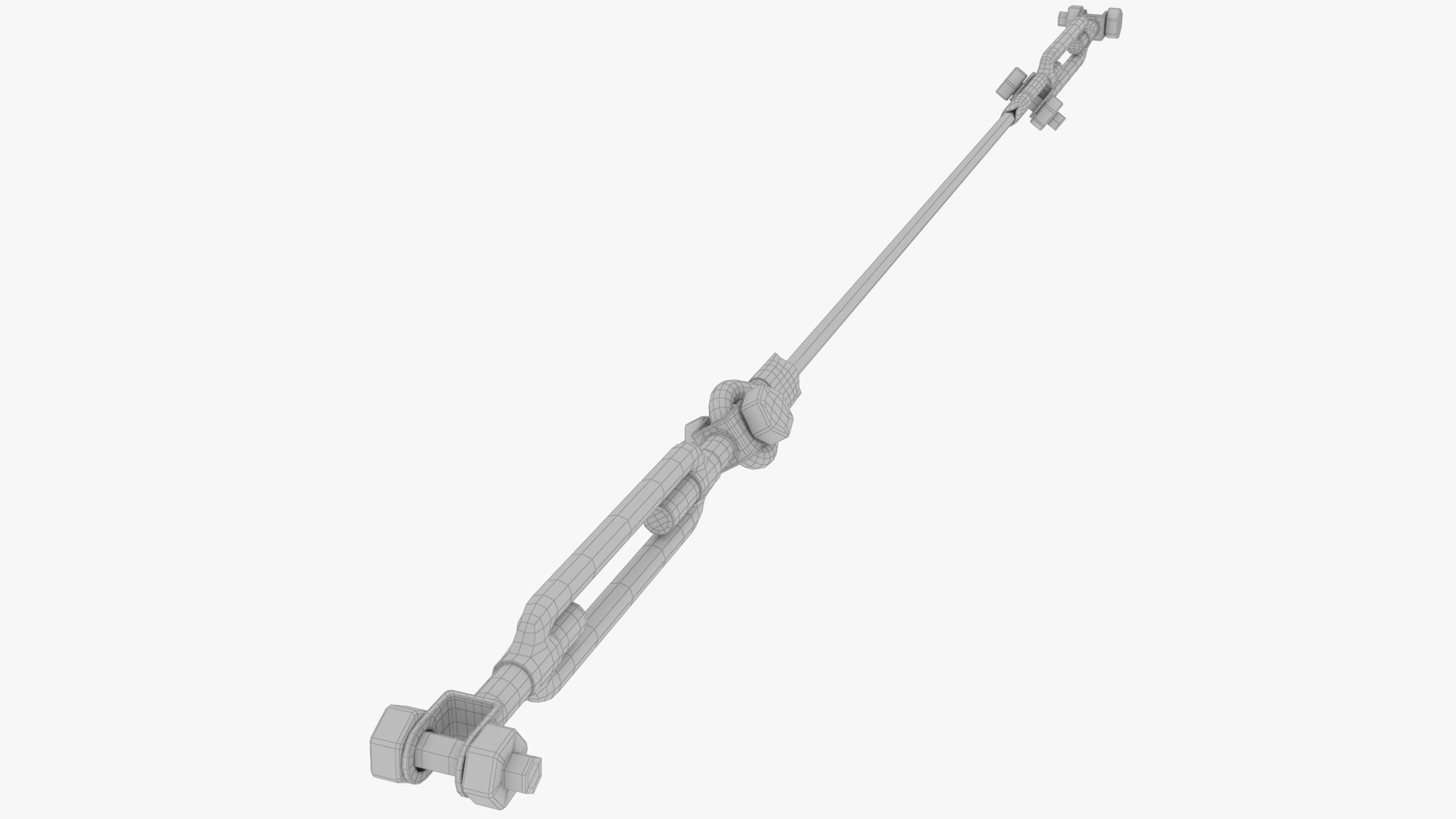 Turnbuckles With Cable V1 Model - TurboSquid 2107511