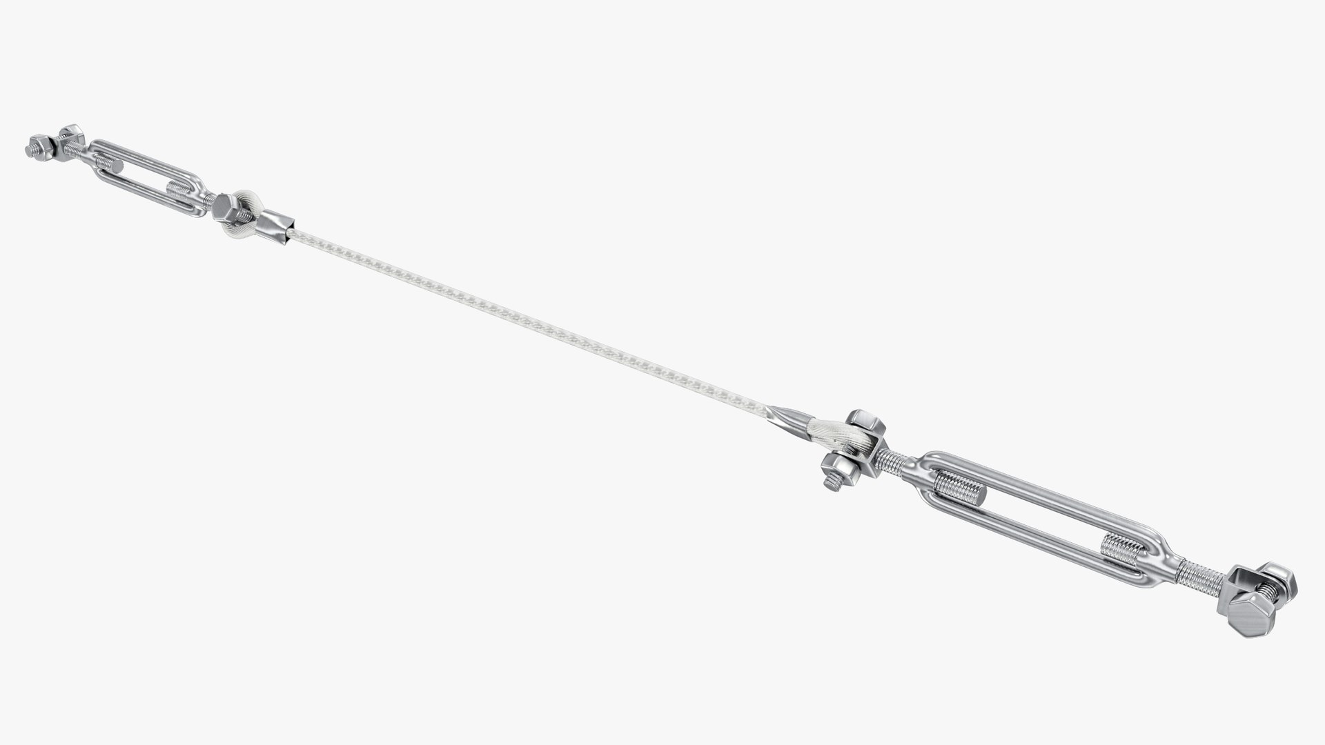 Turnbuckles With Cable V1 Model - TurboSquid 2107511