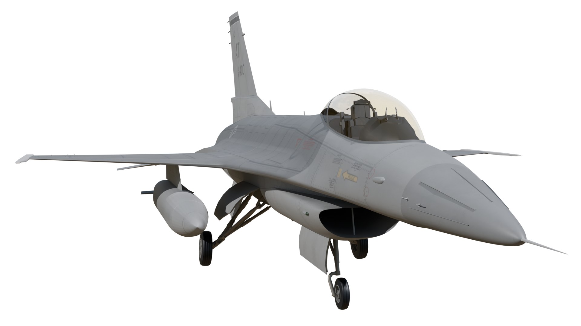 Fighter Jet F-16 Disarmed Falcon 3D - TurboSquid 2451774