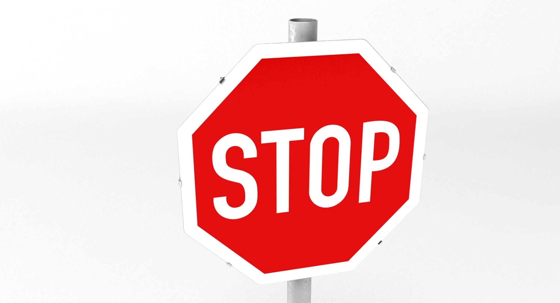 Stop Sign 3d Max