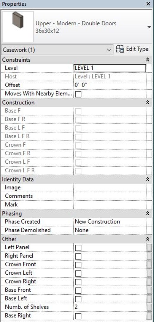 Revit Cabinets Cabinetry Traditional Rfa