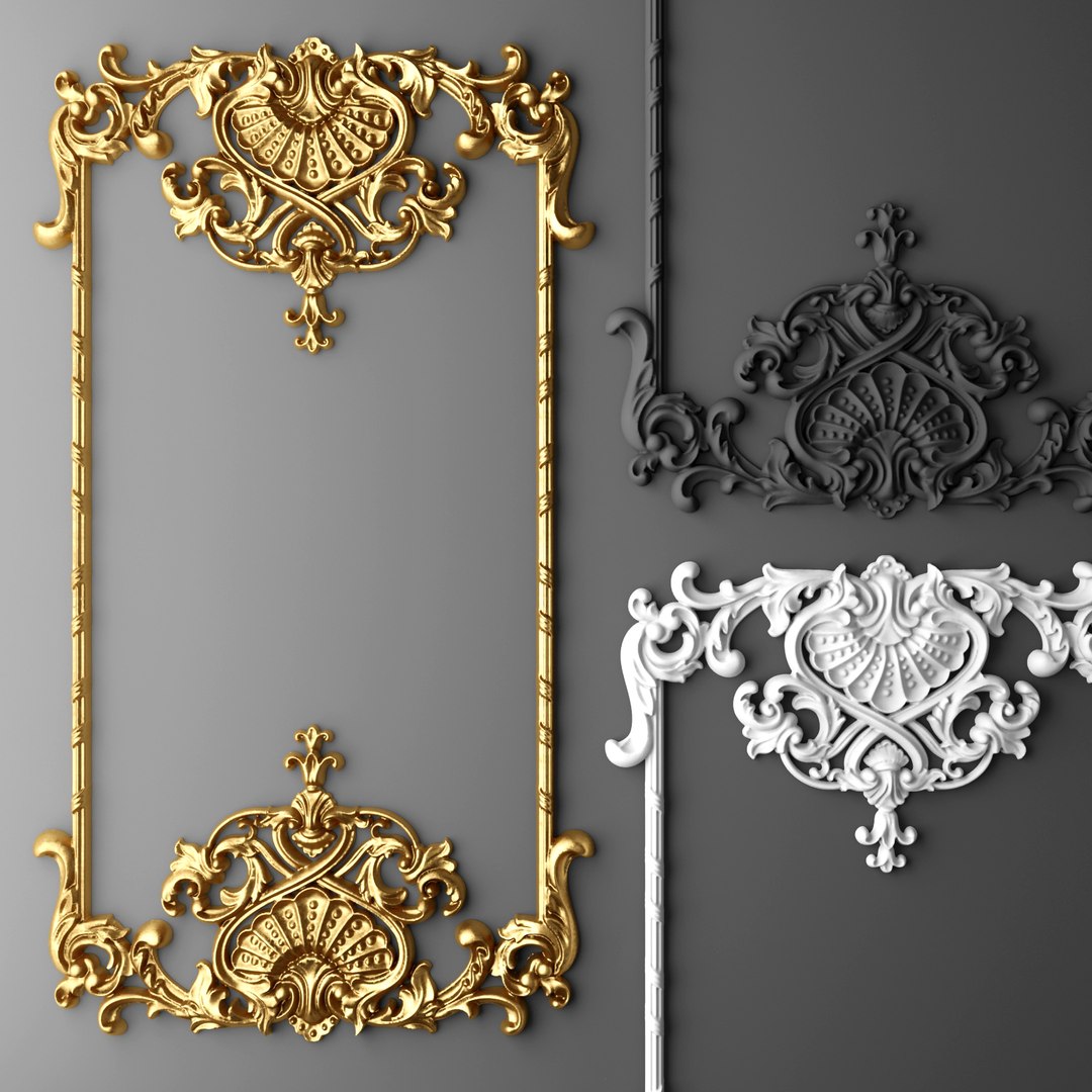 Baroque Frame 3d Max