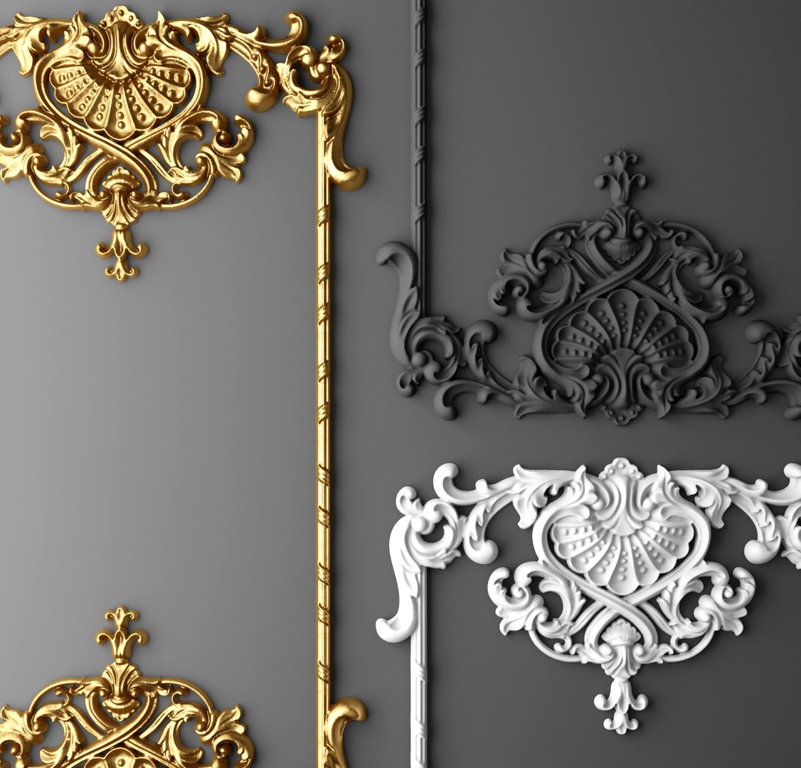 Baroque Frame 3d Max