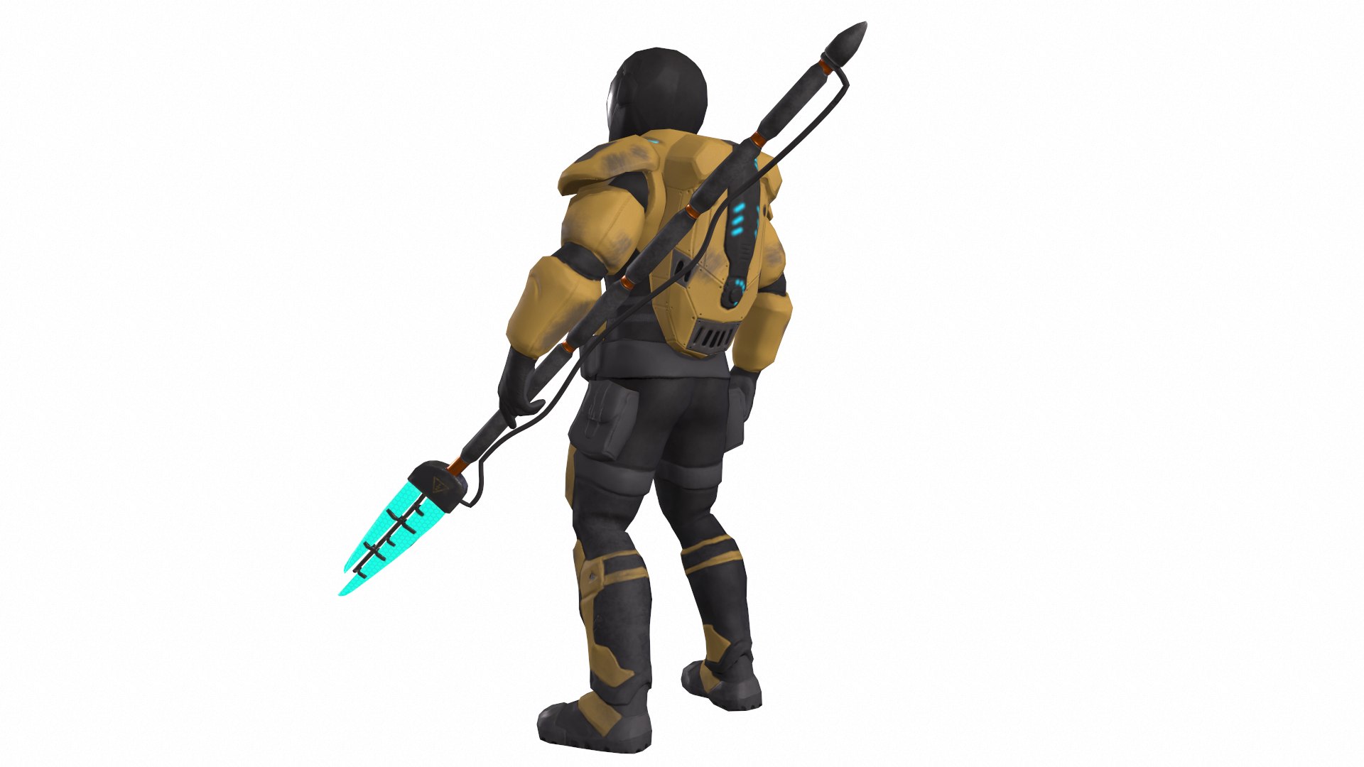 Futuristic Soldier Cyborg Mercenary Techno Assassin 3D - TurboSquid 2090715