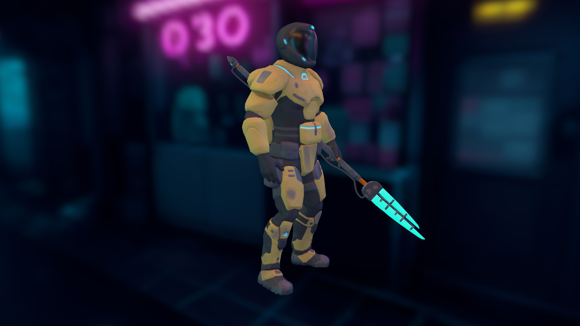 Futuristic Soldier Cyborg Mercenary Techno Assassin 3D - TurboSquid 2090715