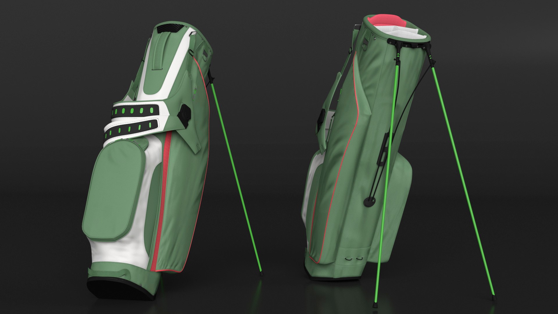 3D Model Golf Bag With Stand - TurboSquid 2279300