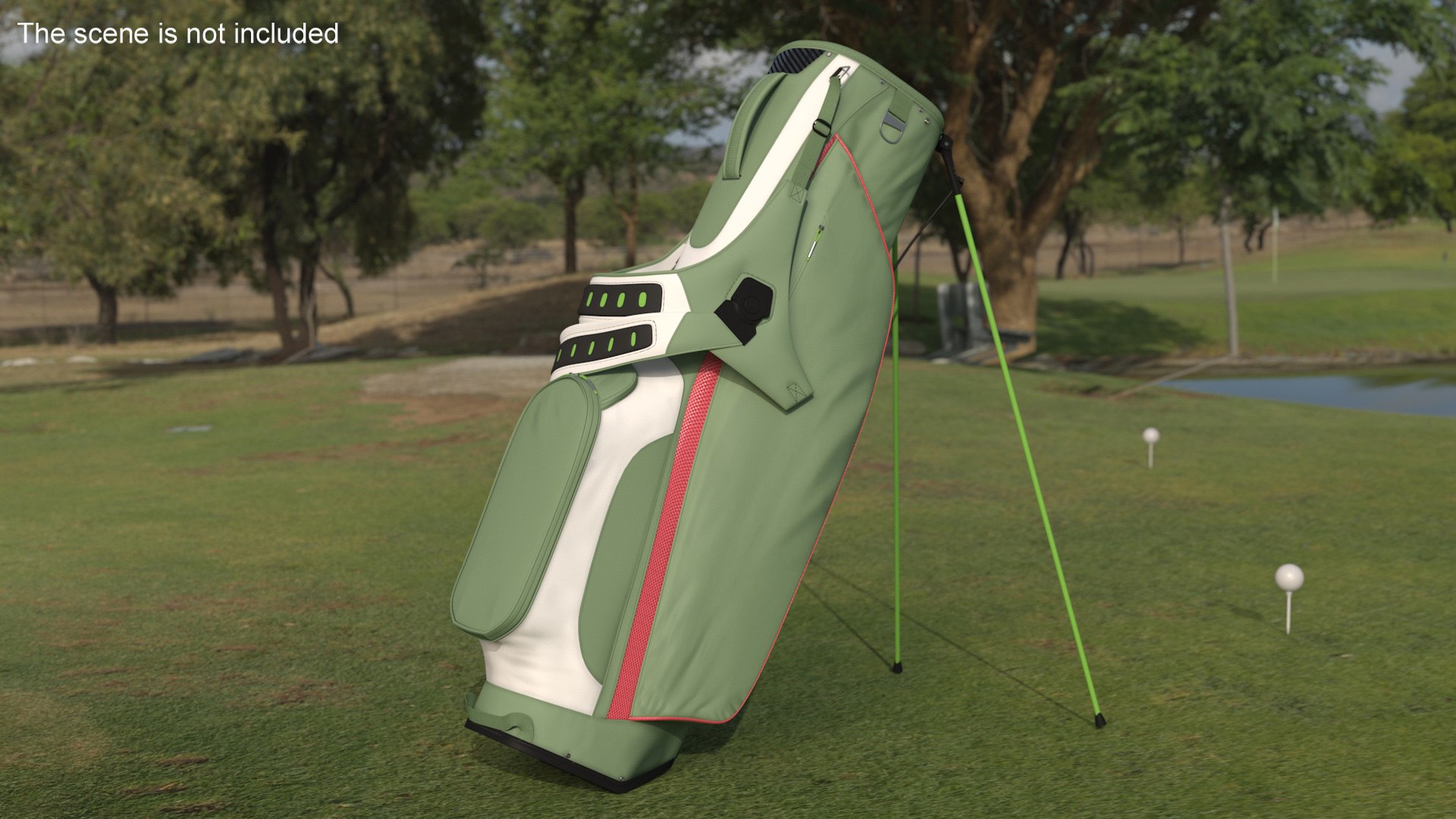 3D Model Golf Bag With Stand - TurboSquid 2279300
