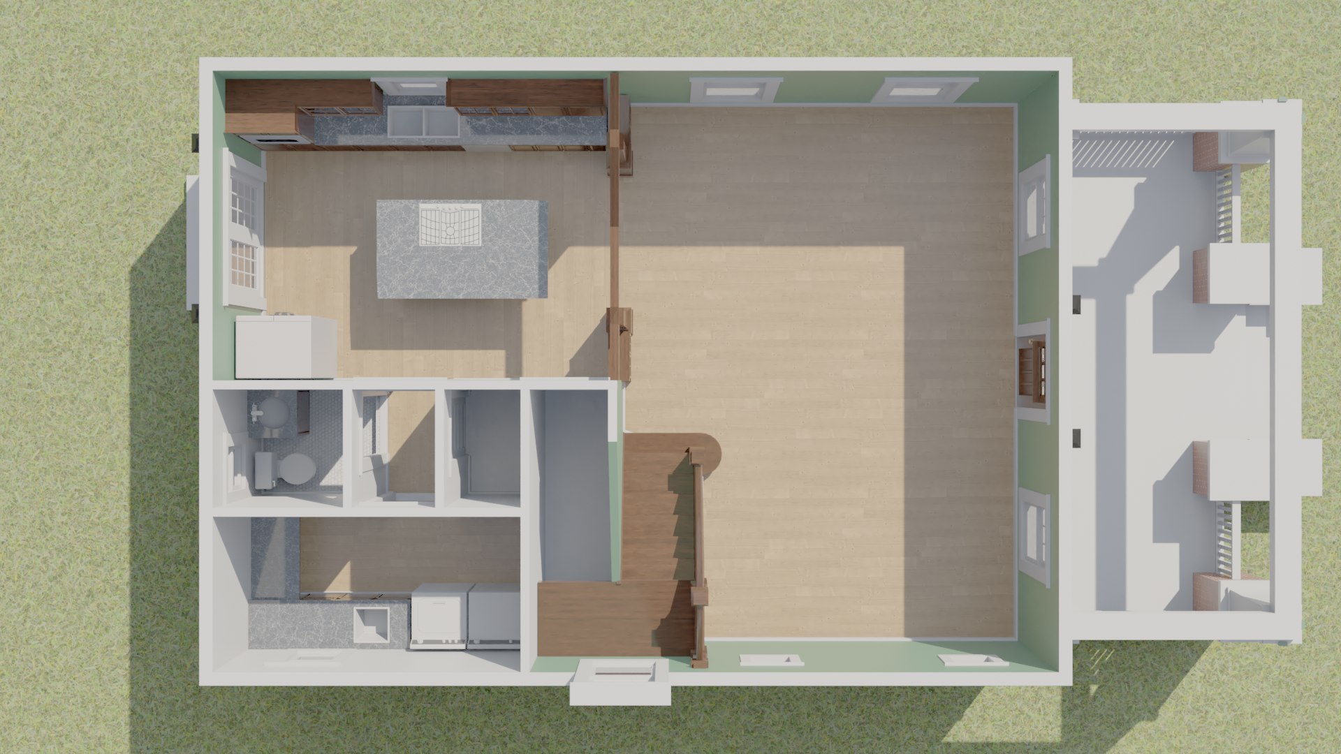 3D Prairie Box House Model - TurboSquid 1852666