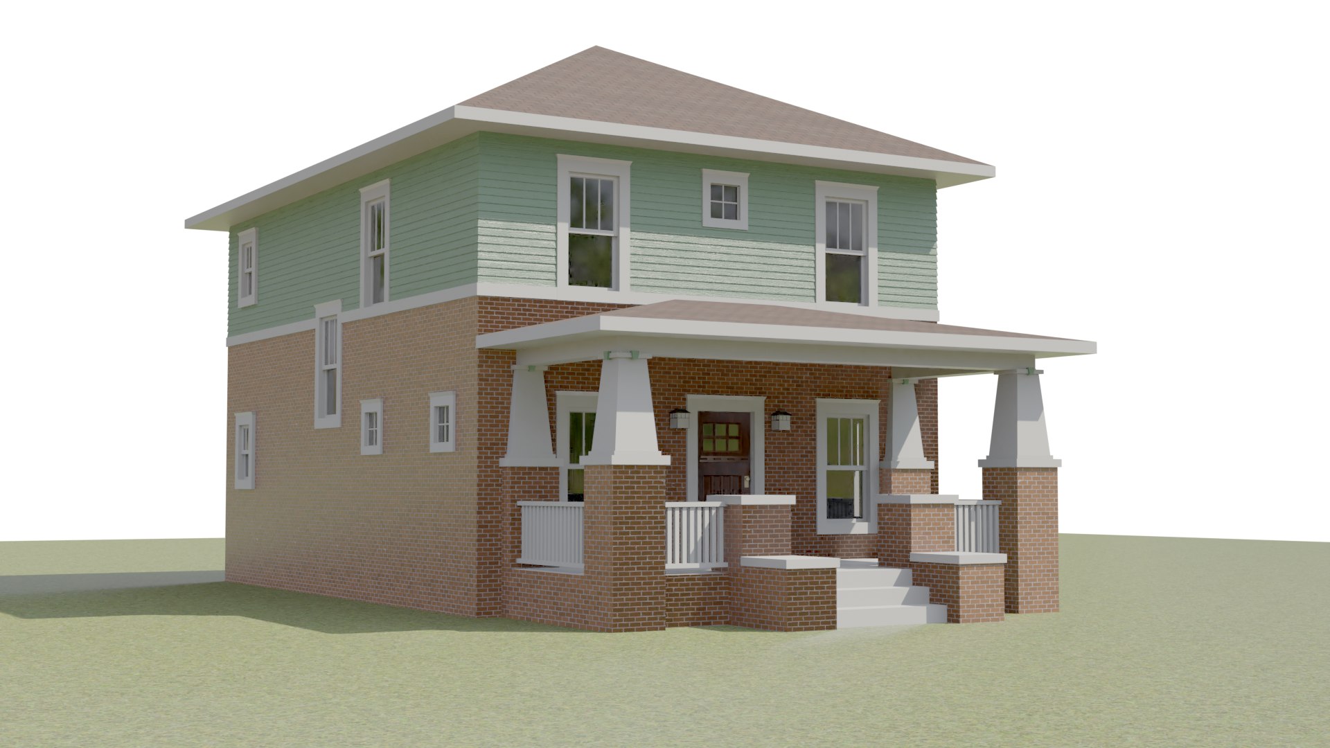 3D Prairie Box House Model - TurboSquid 1852666