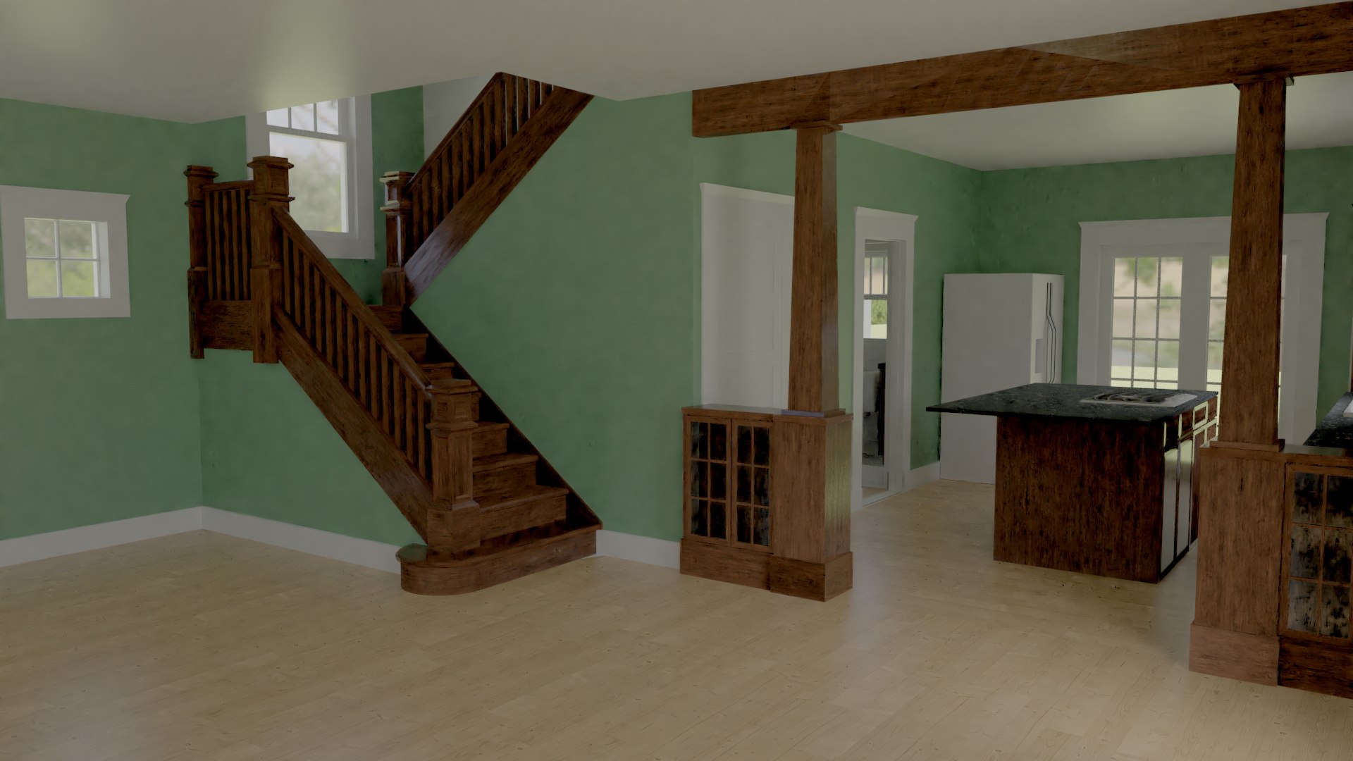 3D Prairie Box House Model - TurboSquid 1852666