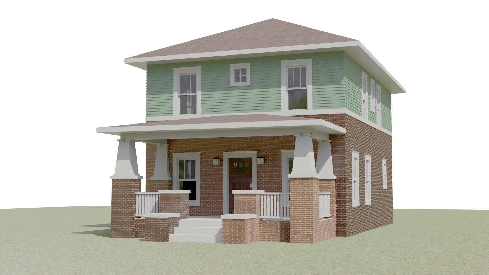 3D Prairie Box House Model - TurboSquid 1852666